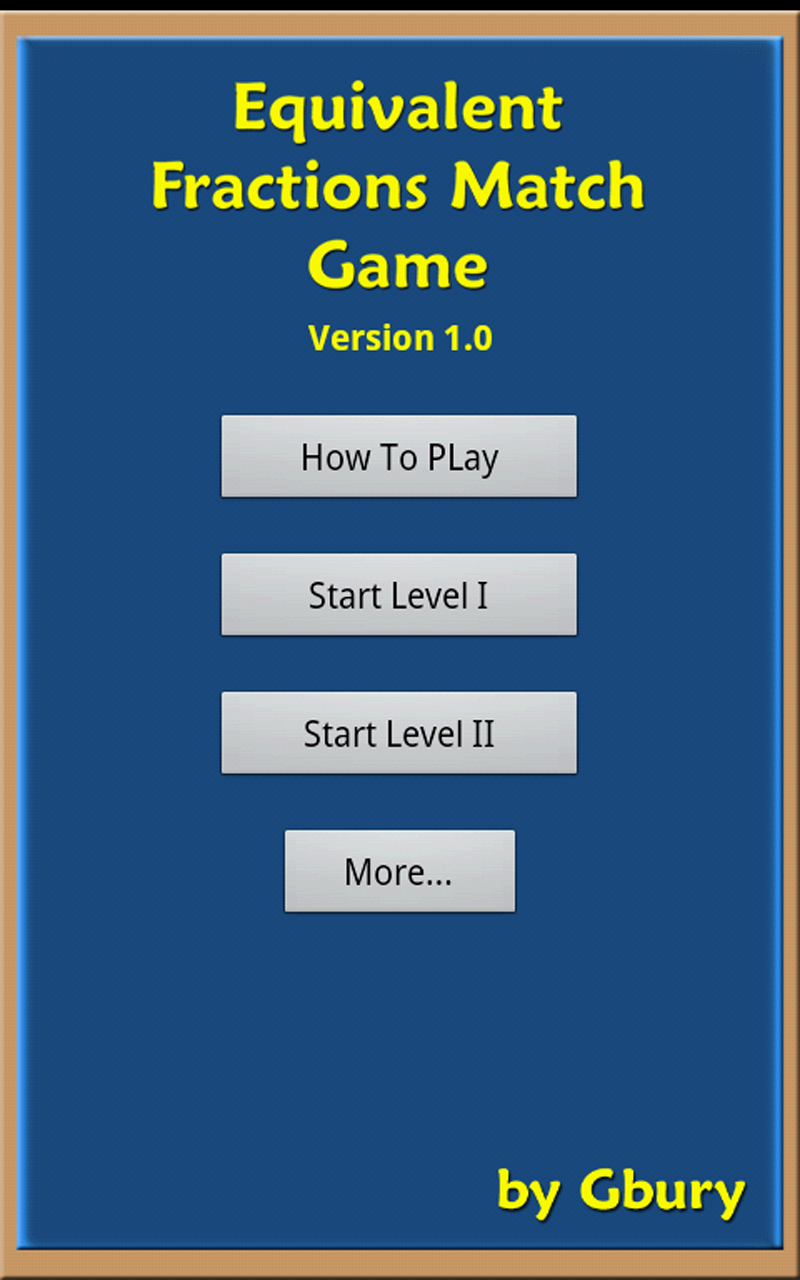 Math Equivalent Fractions Matching Game - App on Amazon Appstore