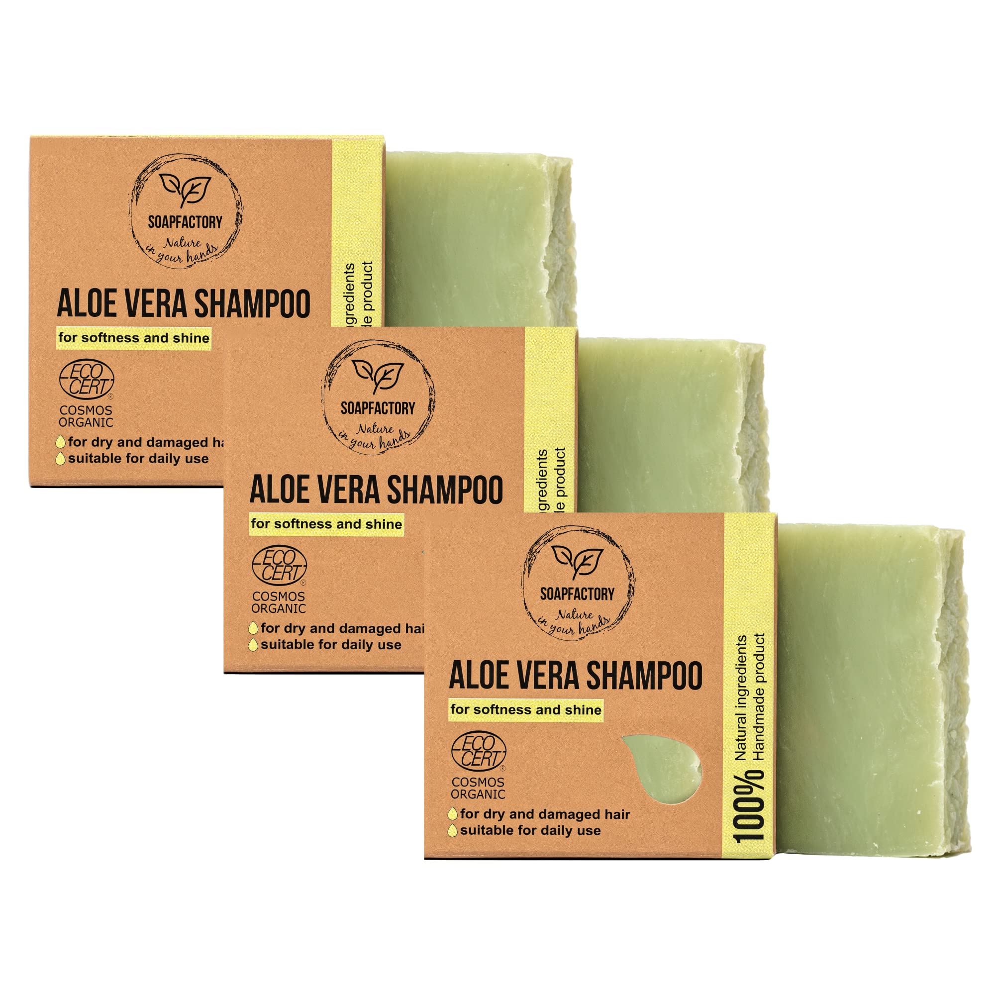 Amazon.com : SoapFactory Organic Solid Shampoo Bar for thinning Hair ...