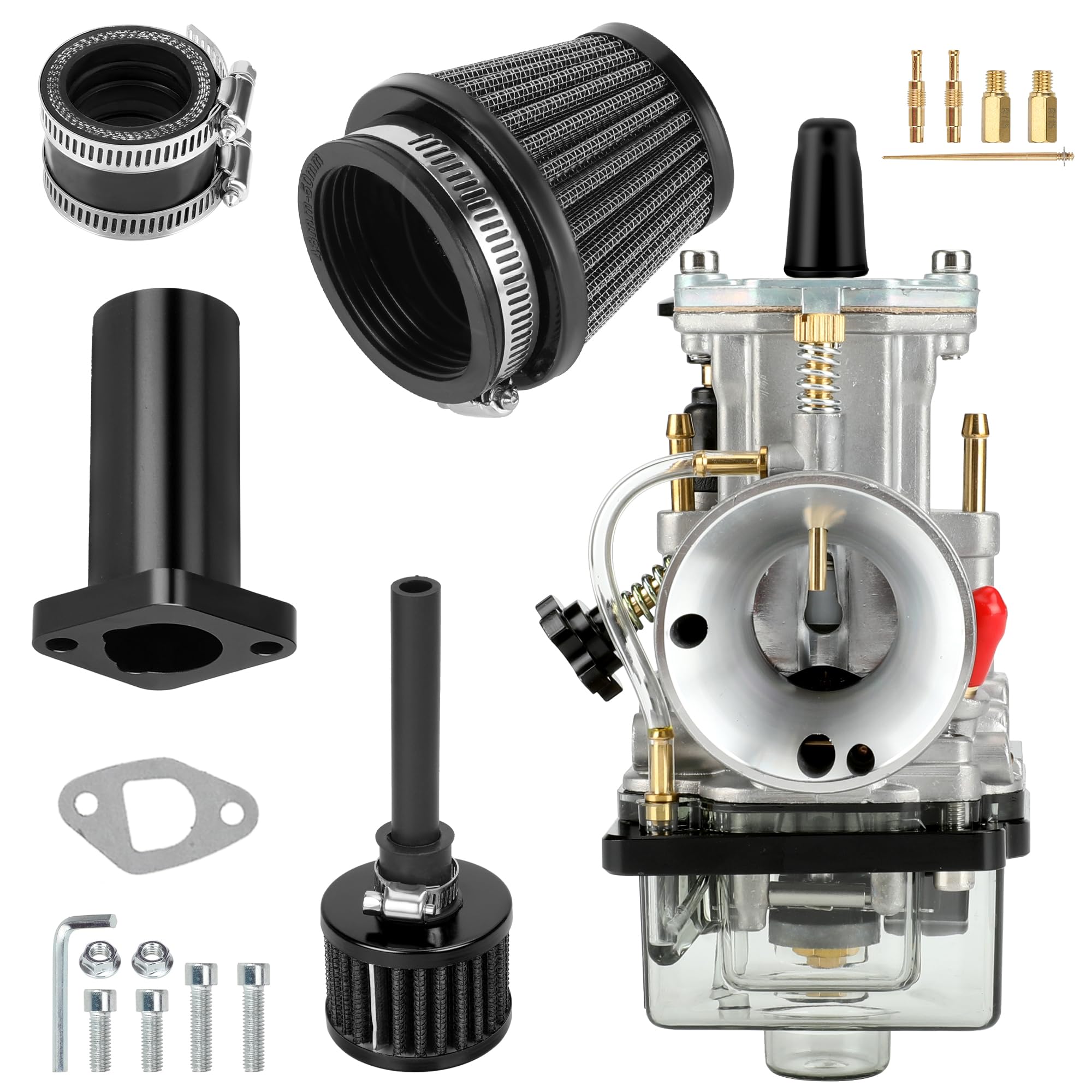 Snapklik.com : Upgrade PWK 24mm Carburetor Air Filter Intake Pipe ...