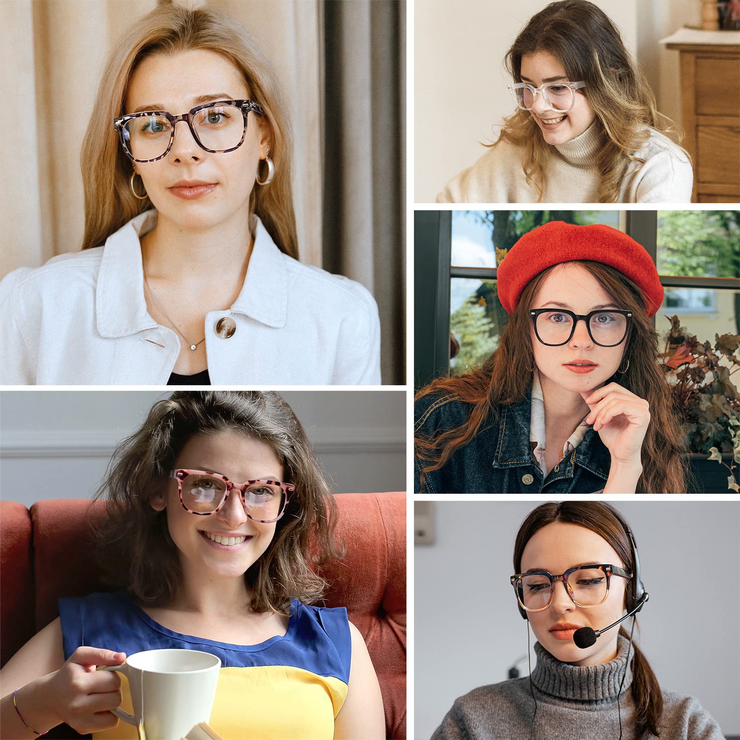 Snapklik.com : MEETSUN Square Blue Light Blocking Glasses Women Fashion ...
