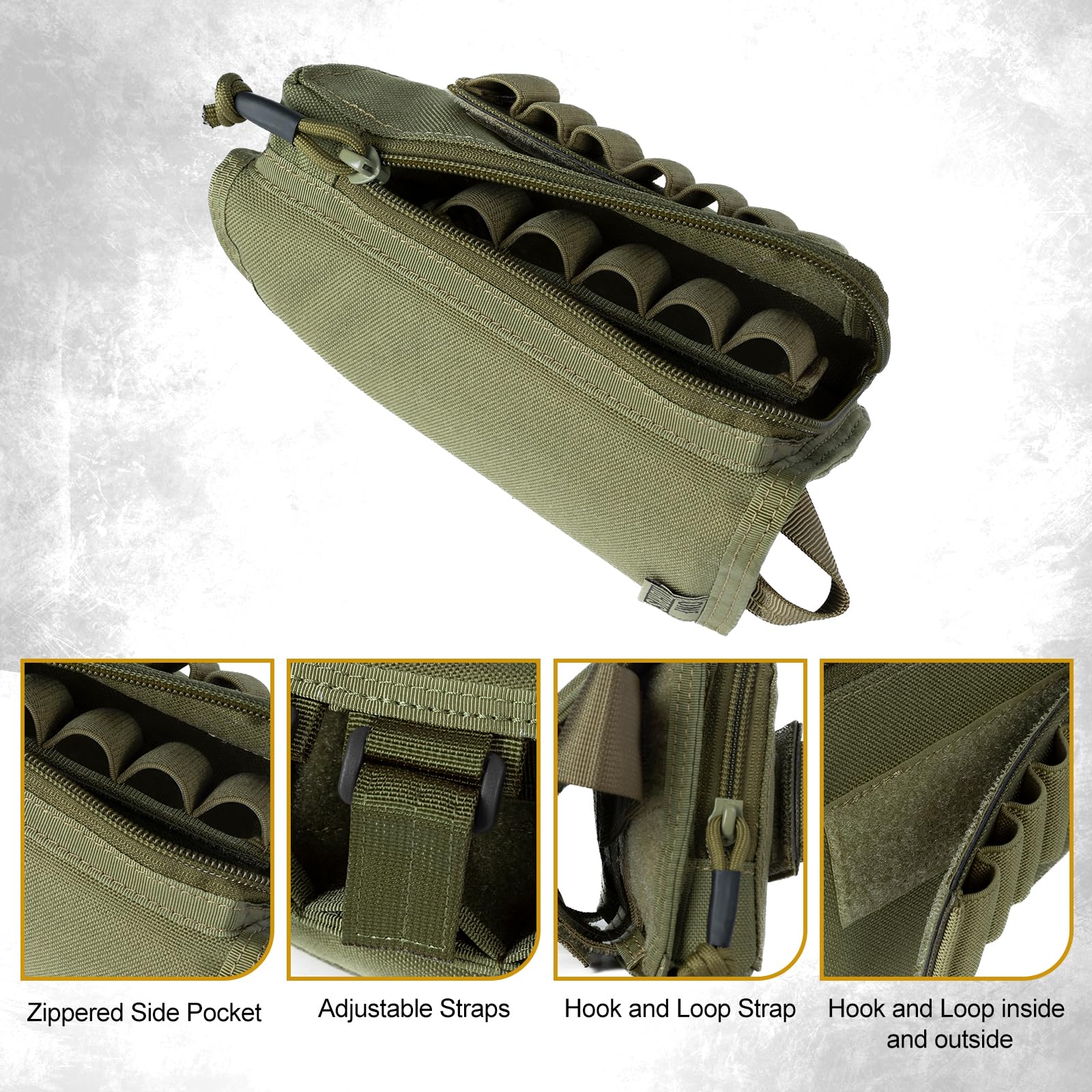 Snapklik.com : OneTigris Shotgun Shell Holder, Pouch Buttstock Holder ...