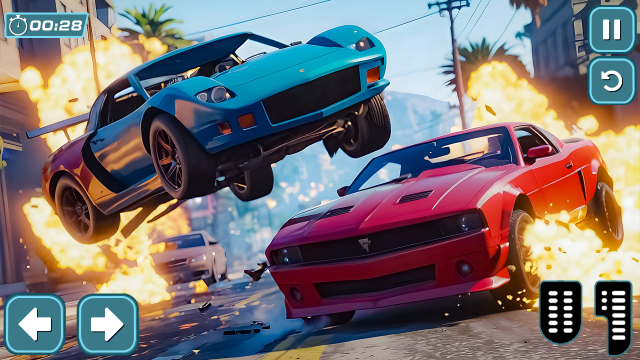 Car Crash Simulator 3D Game 2024: Beamng Car Crash Derby Demolition Car ...