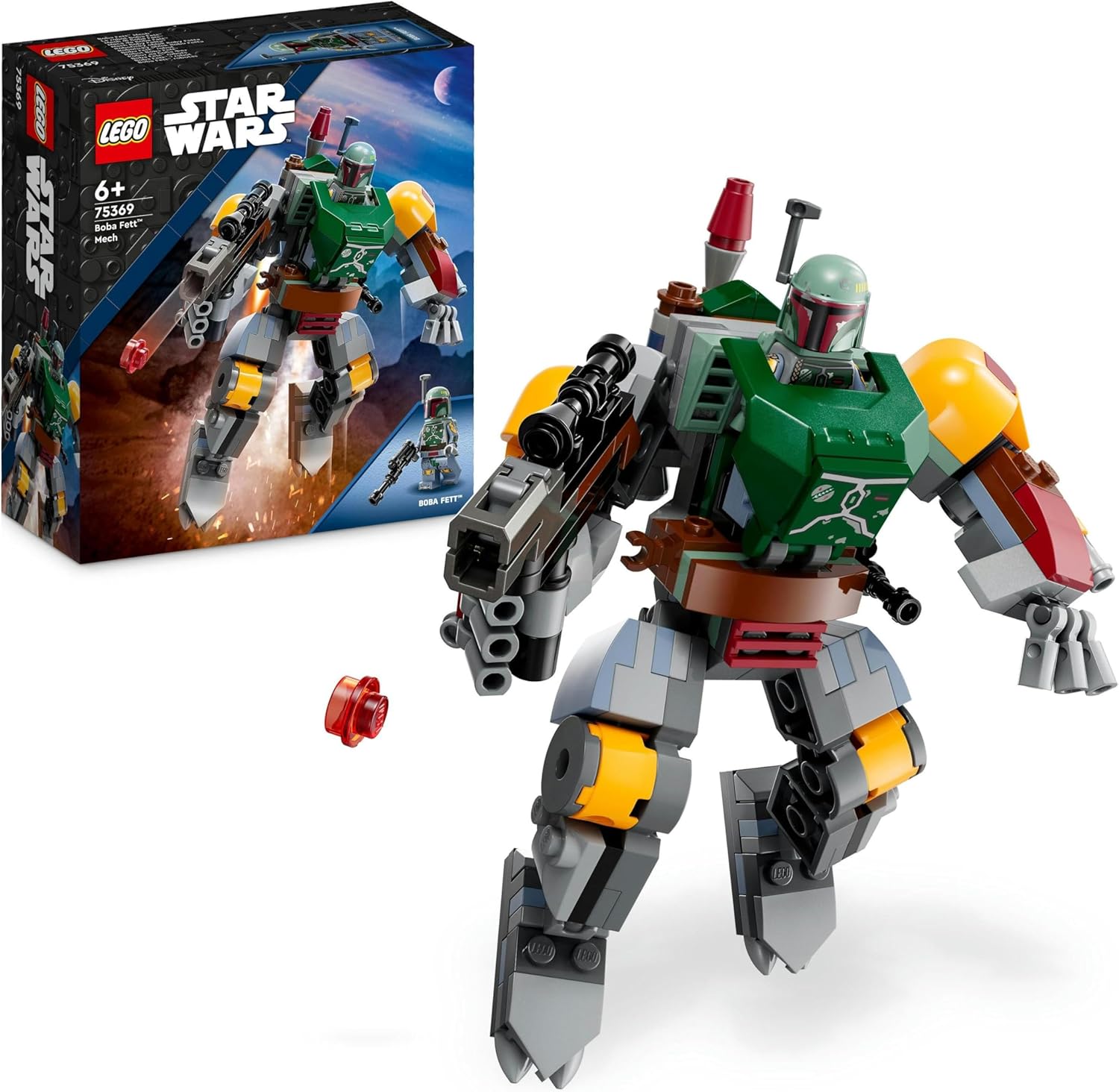 LEGO 75369 Star Wars Boba Fett Mech, Buildable Action Figure Toy with ...