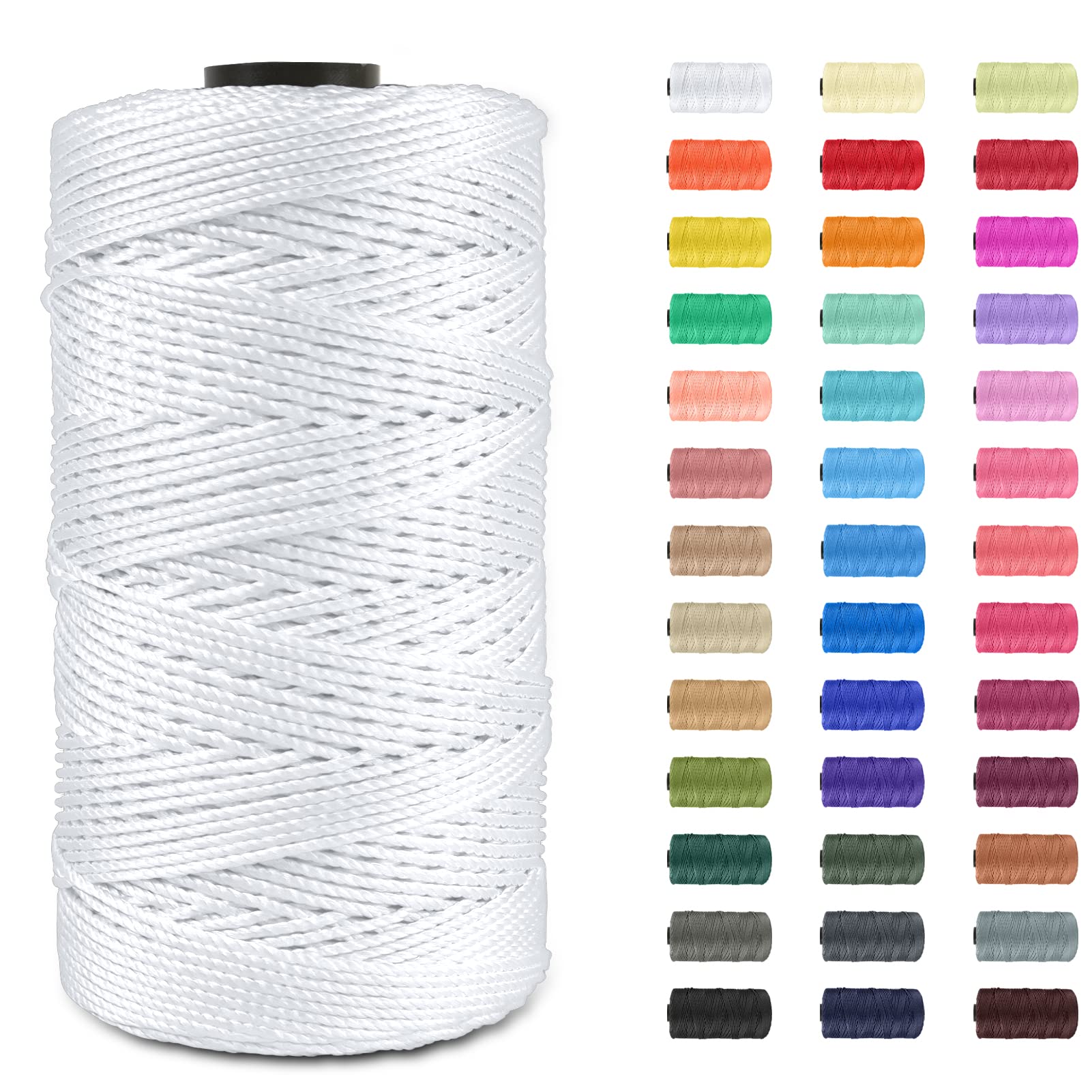 Amazon.com: JeogYong Polypropylene Macrame Cord 1.5mm x 656 feet Thick ...