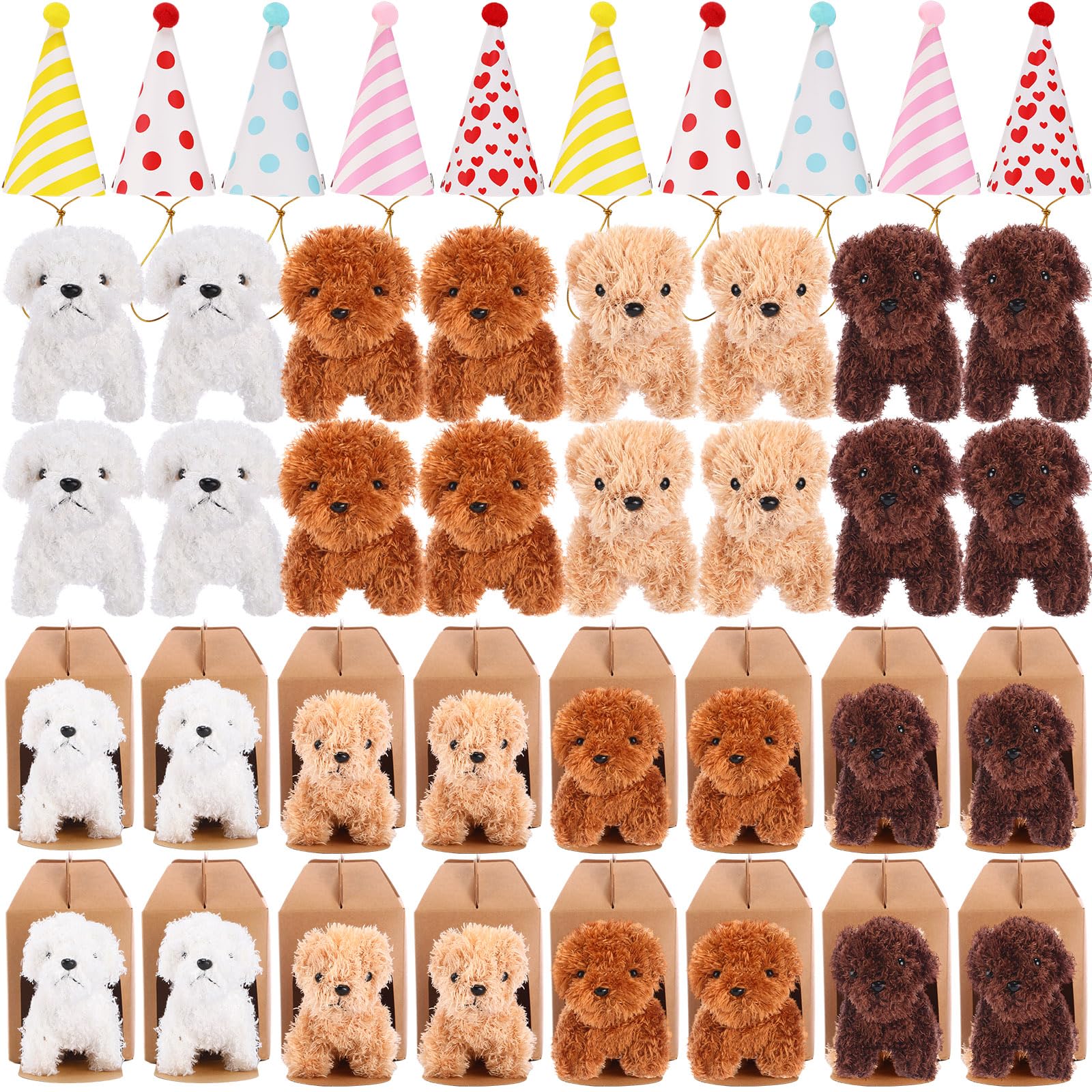 Amazon.com: Motionchic 20 Pcs Mini Plush Toy Stuffed Animals Set with ...