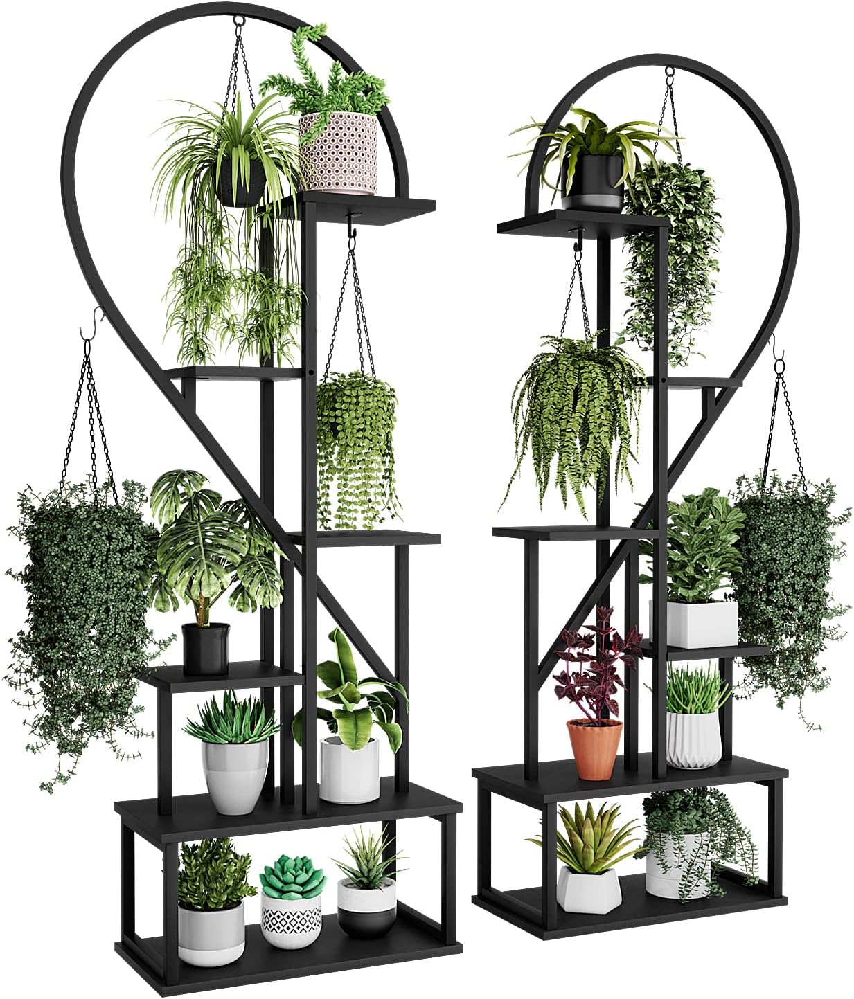 Amazon.com : Plant Stand Indoor with Grow Lights - 5 Tier Tall Plant ...
