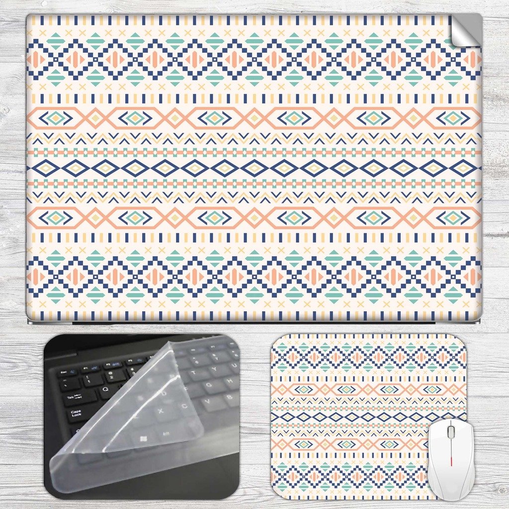 Cute Aztec 3 Laptop Skin + Mousepad + Keyboard Protector Combo for all ...