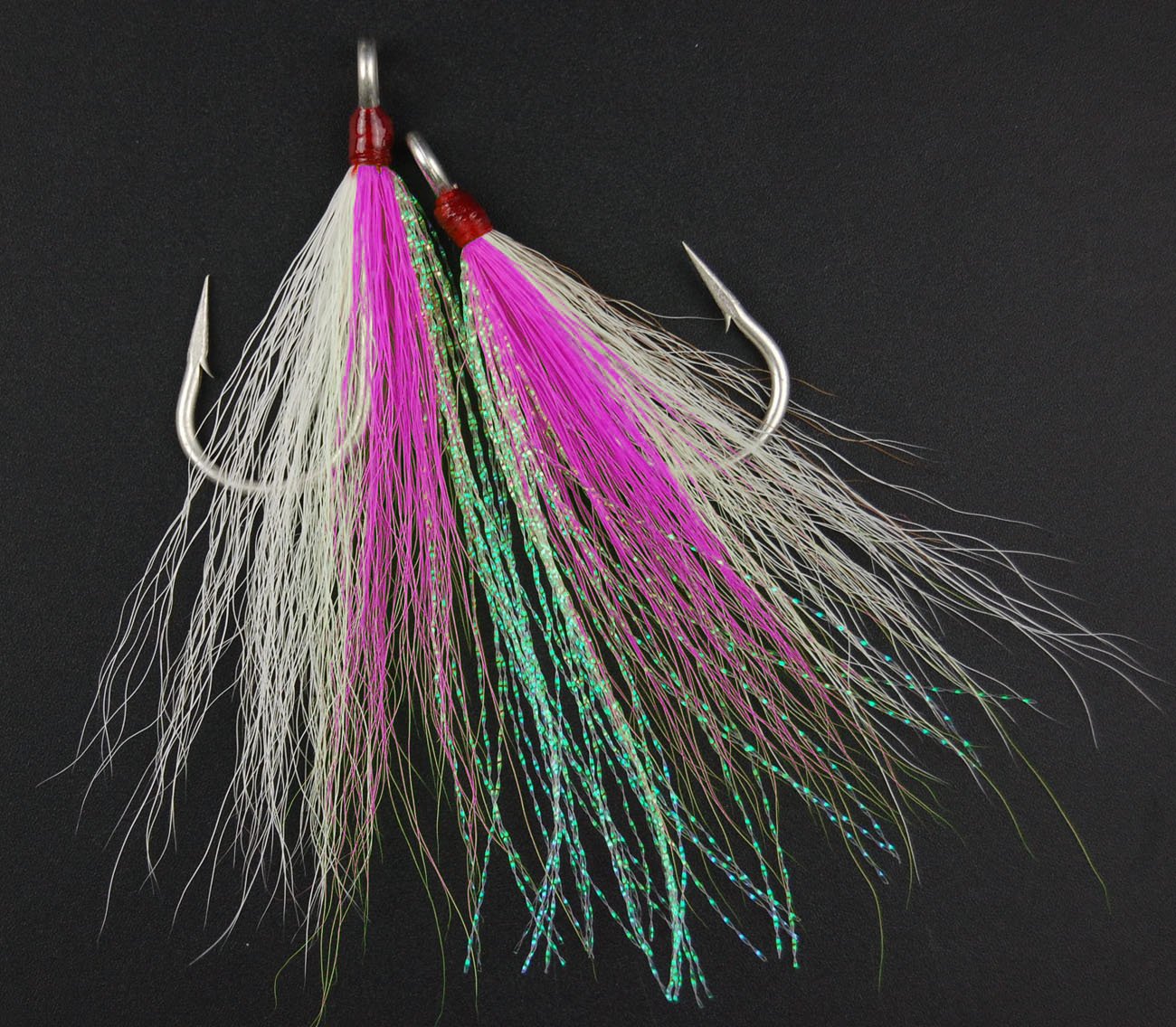 Snapklik.com : Fishing Bucktail Teasers Hooks Saltwater Bottom Fishing ...