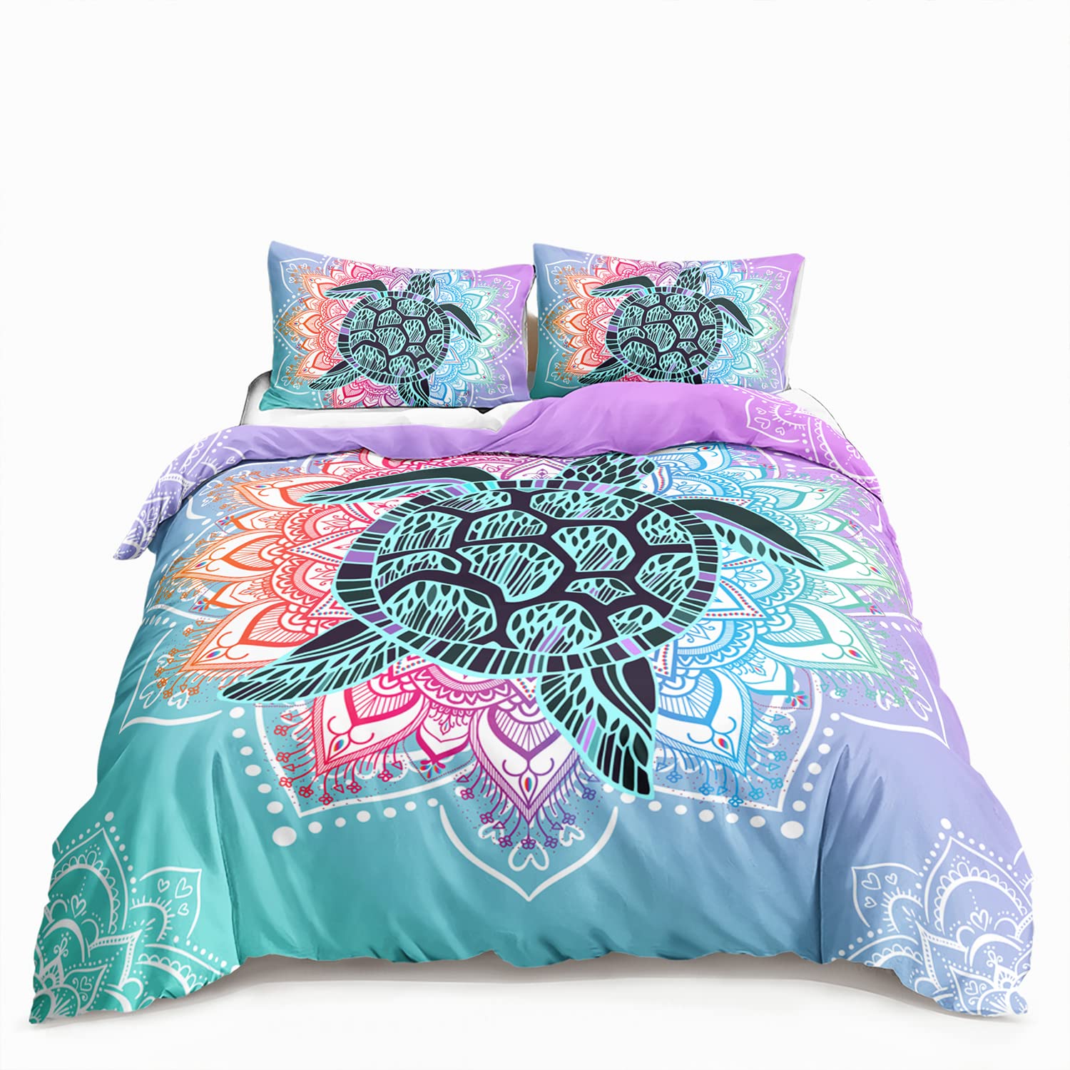Amazon.com: HOSIMA Sea Turtle Bedding,Coastal Beach Themed Bedding ...