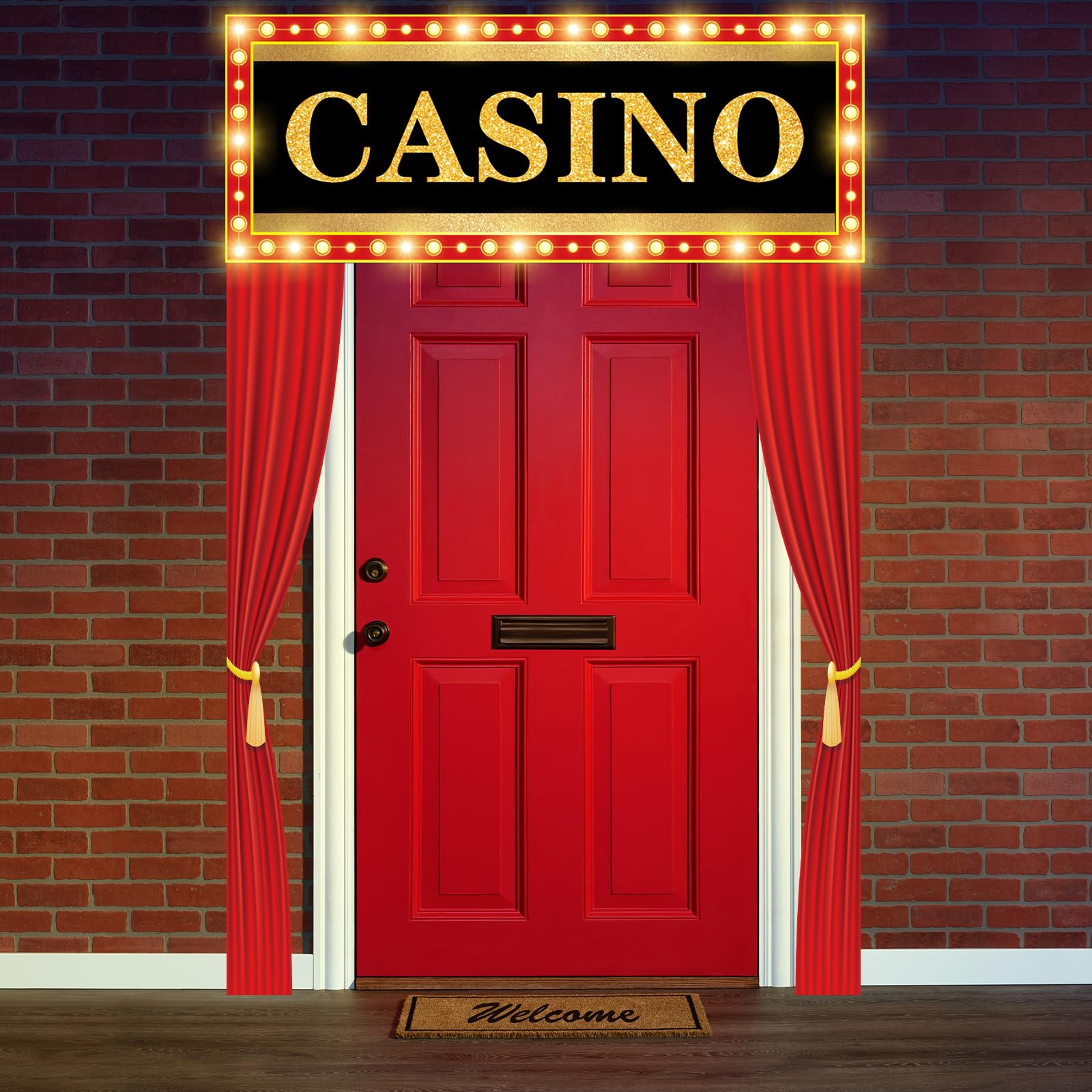 Amazon.com: Mindsoft 3 Pcs Casino Theme Party Decorations LED Casino ...