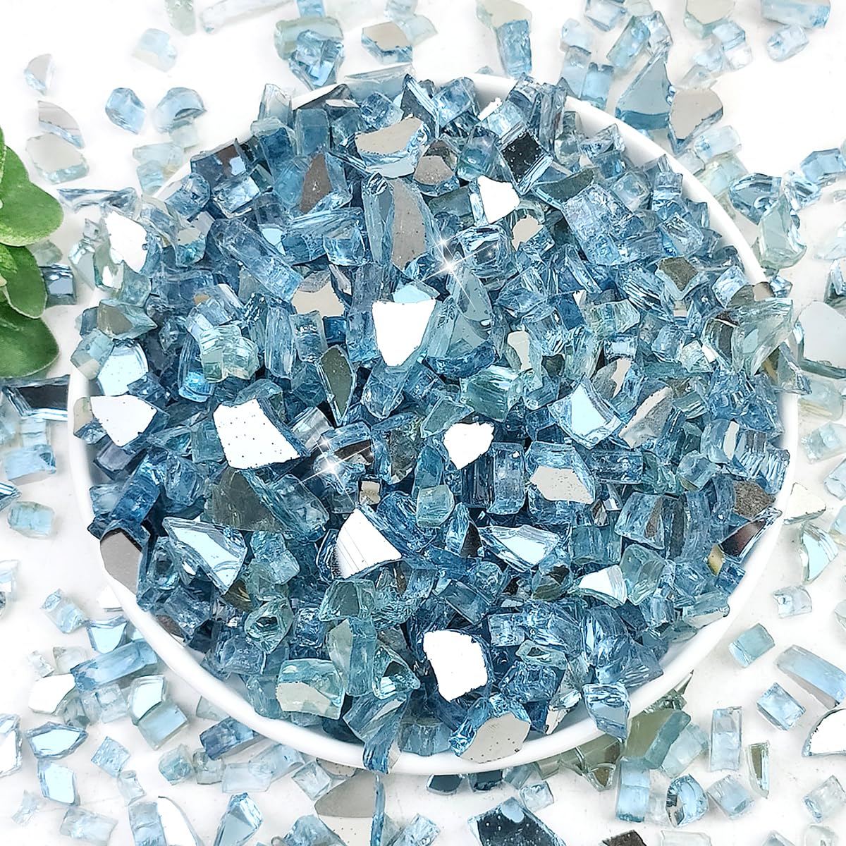 Amazon.com: YISZM Fire Glass for Propane Fire Pit, 1/4 Inch High ...