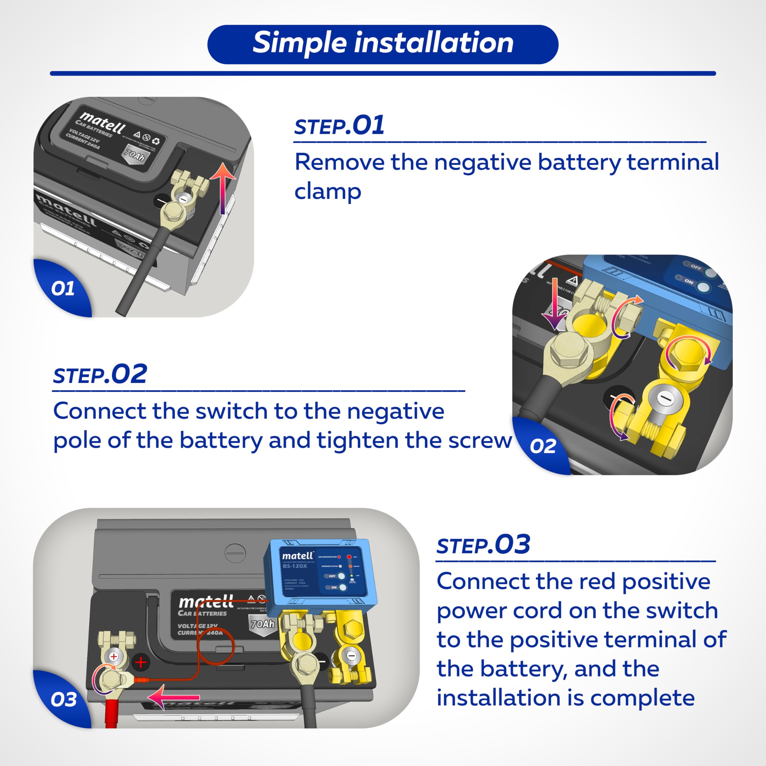 Snapklik.com : Matell DC 12V Remote Battery Disconnect Switch Smart ...