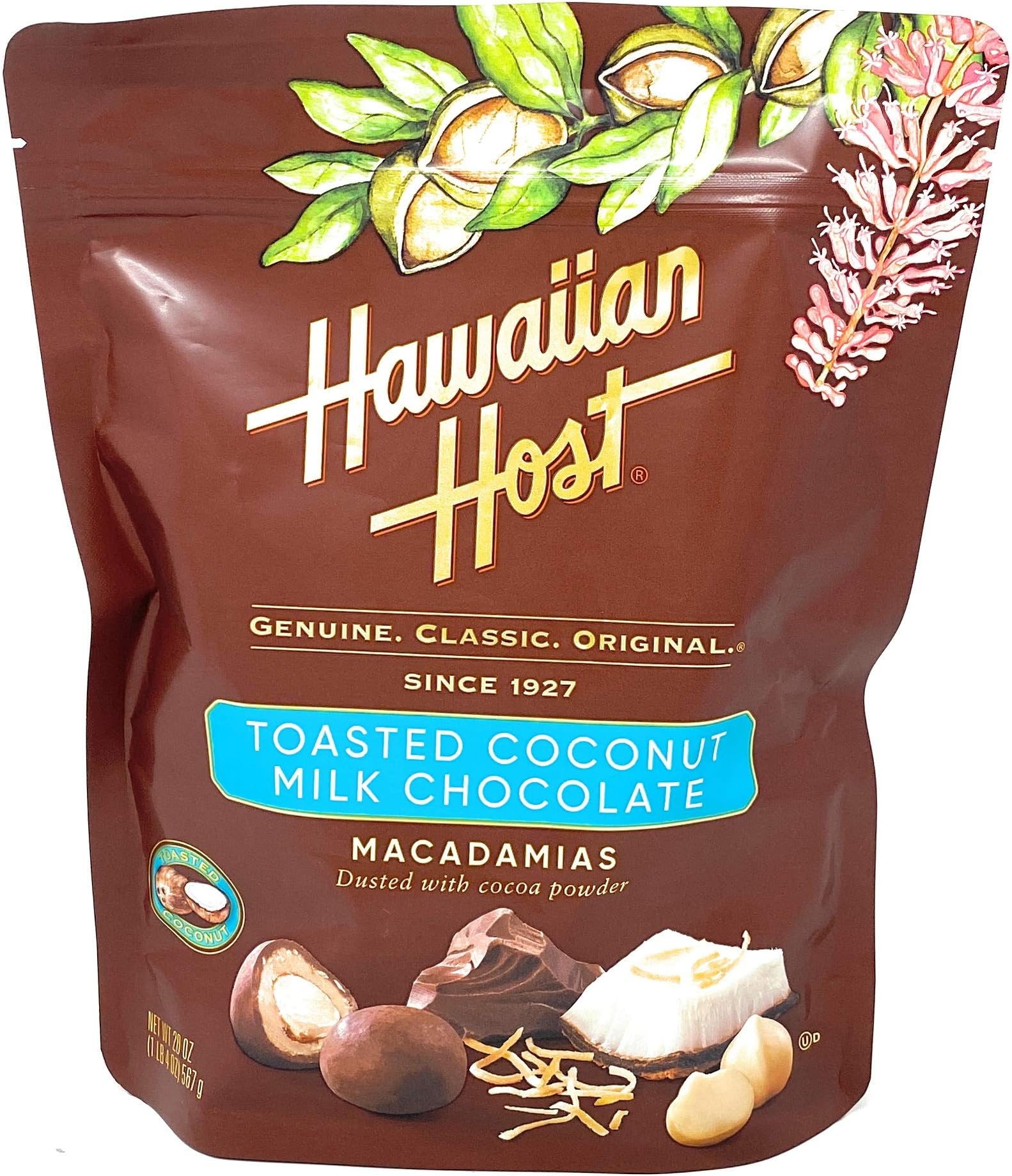 Amazon.com: Hawaiian Host Aloha Gems Creamy Milk Chocolate Covered ...
