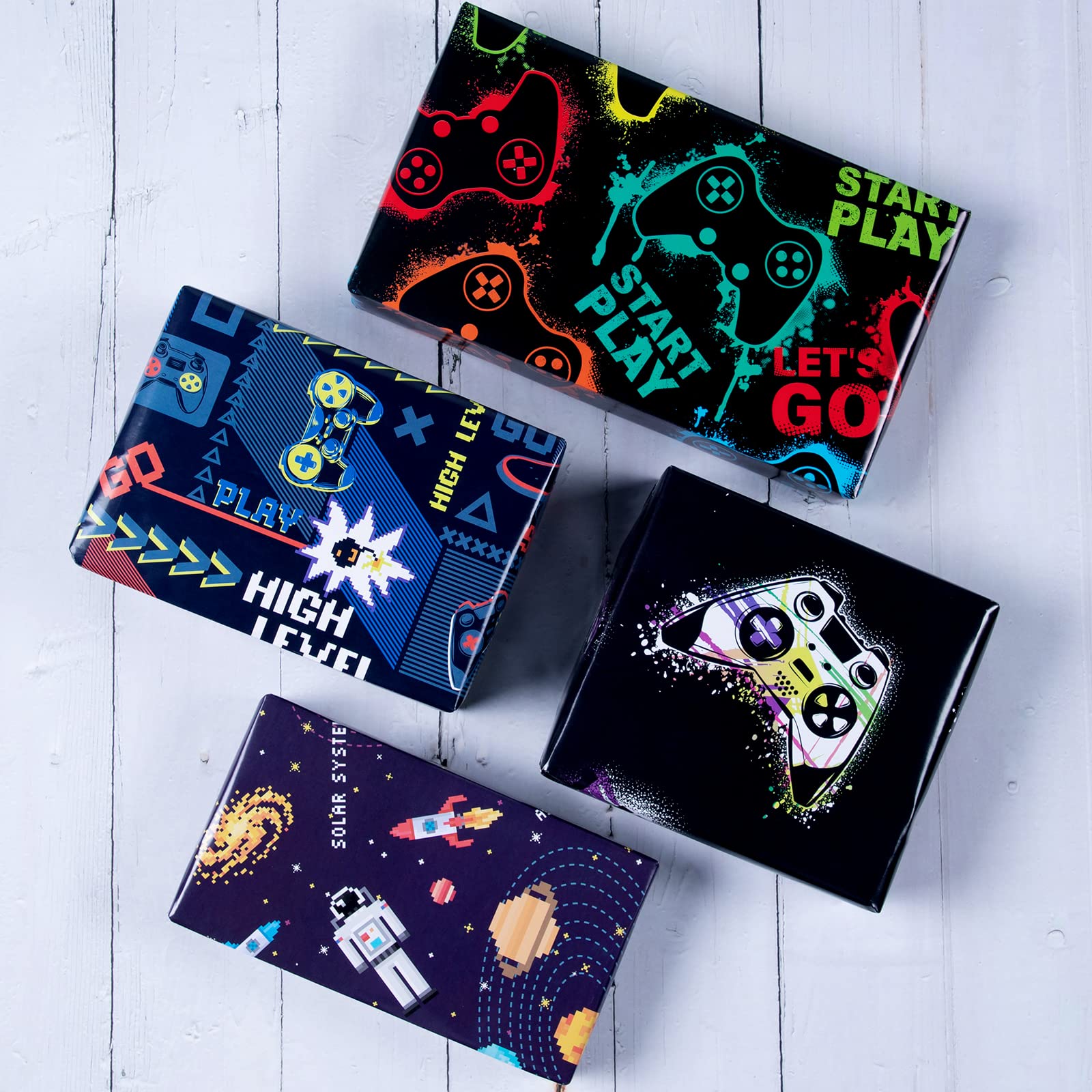 Snapklik.com : Gaming Wrapping Paper Folded For Boys, Girls, Kids ...