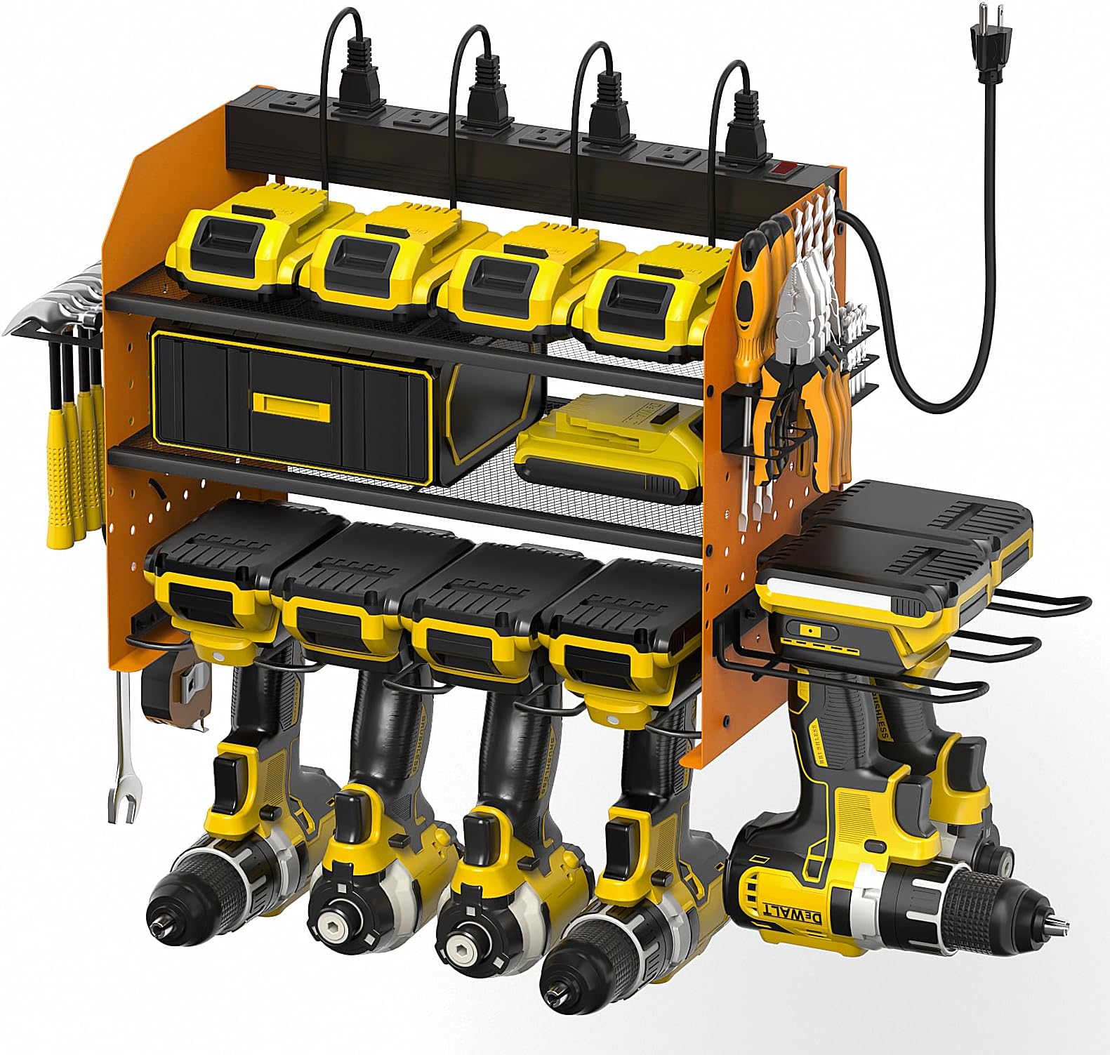 Amazon.com: Power Tool Organizer Wall Mount, Modular Tool Storage with ...