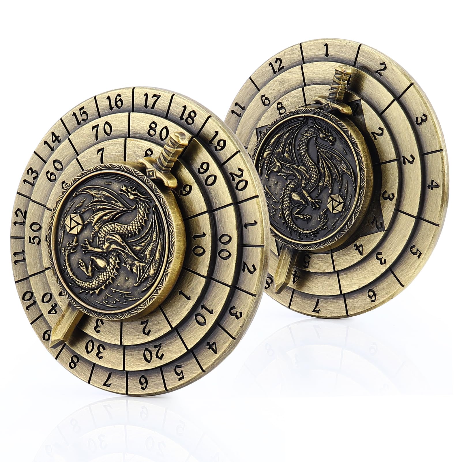 Amazon.com: Haxtec Spinner Dice 7-in-1 Metal DND Dice Set Unique Dice ...