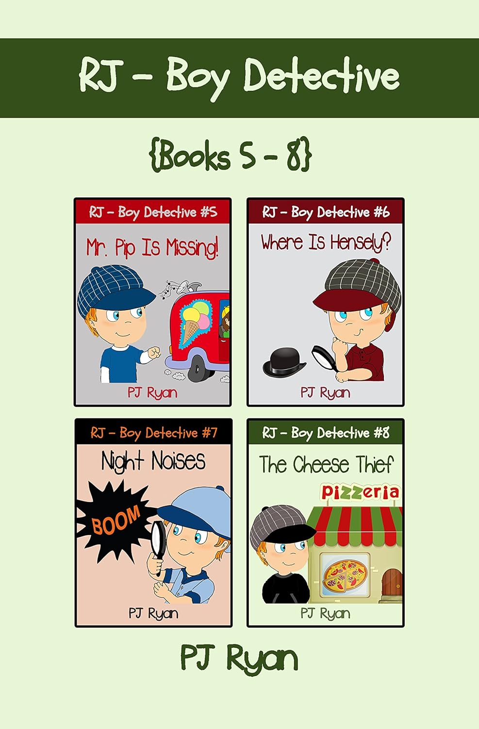 Amazon.com: RJ - Boy Detective Books 5-8: 4 Fun Short Story Mysteries ...