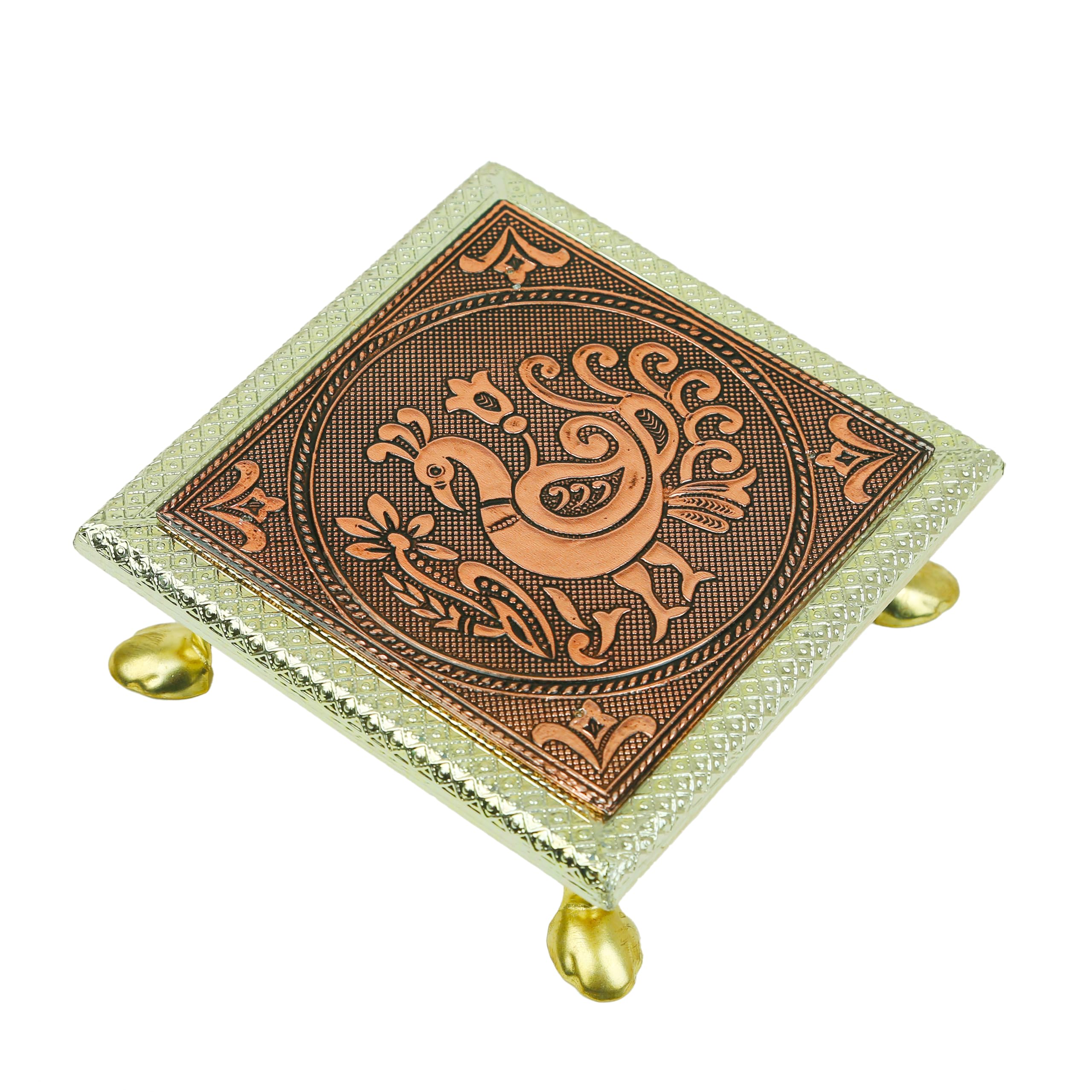 Amazon.com: Aditri Creation Wooden Meenakari Puja Pooja Bajot/Table ...