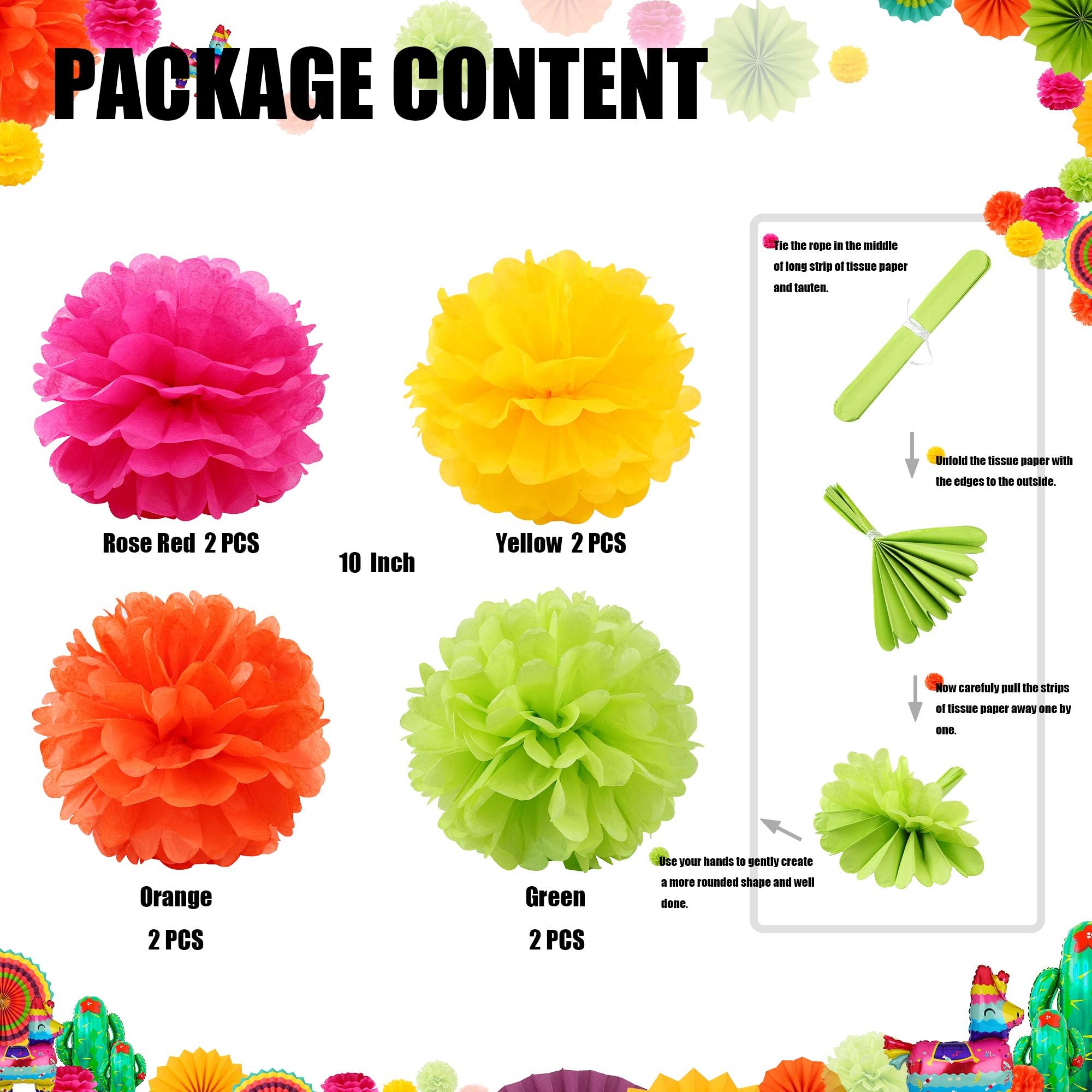 Snapklik.com : 40 Pcs Fiesta Letter Banner Balloons Jumbo Mexico Taco ...