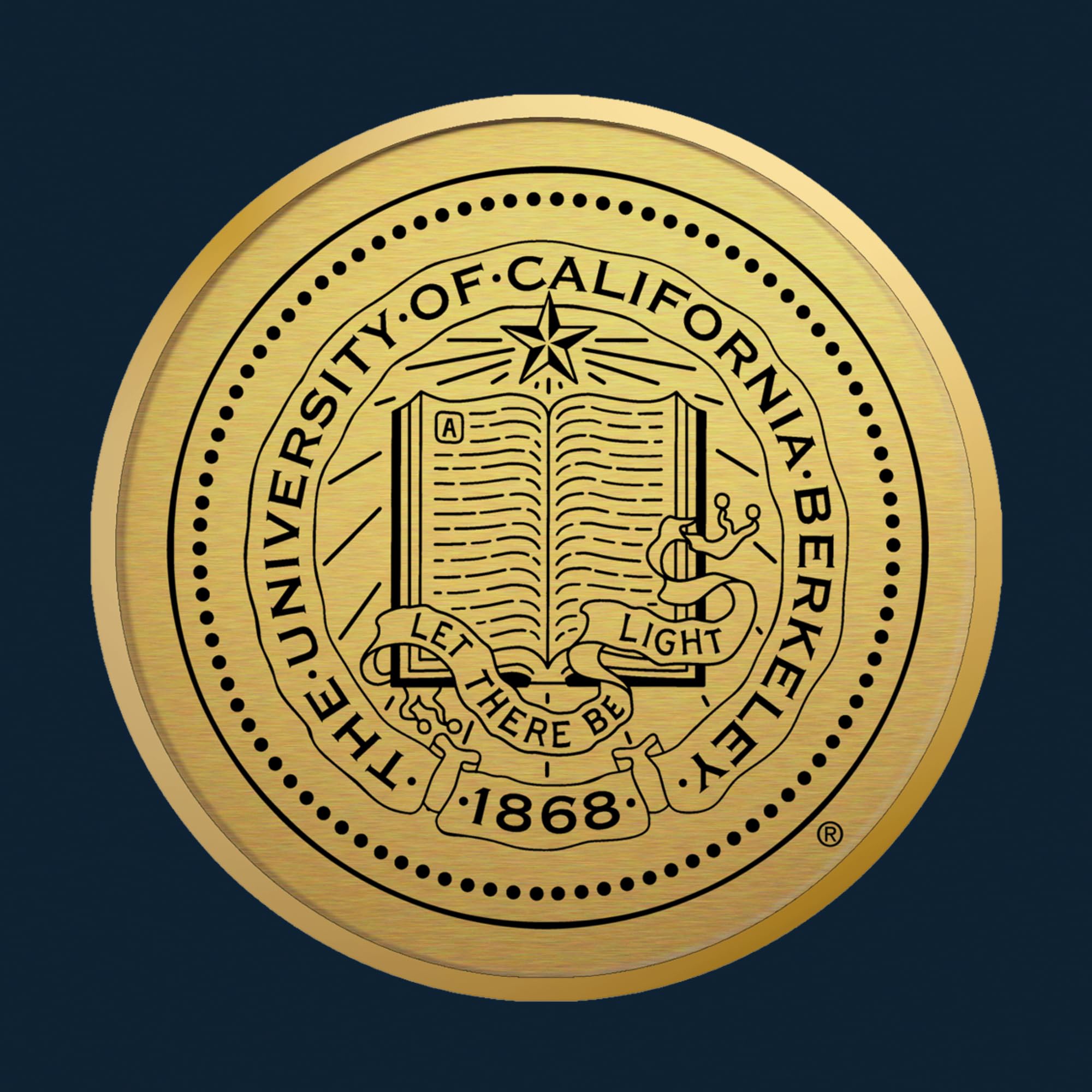 Uc Berkeley Seal Logo University Of California Berkeley Crewneck