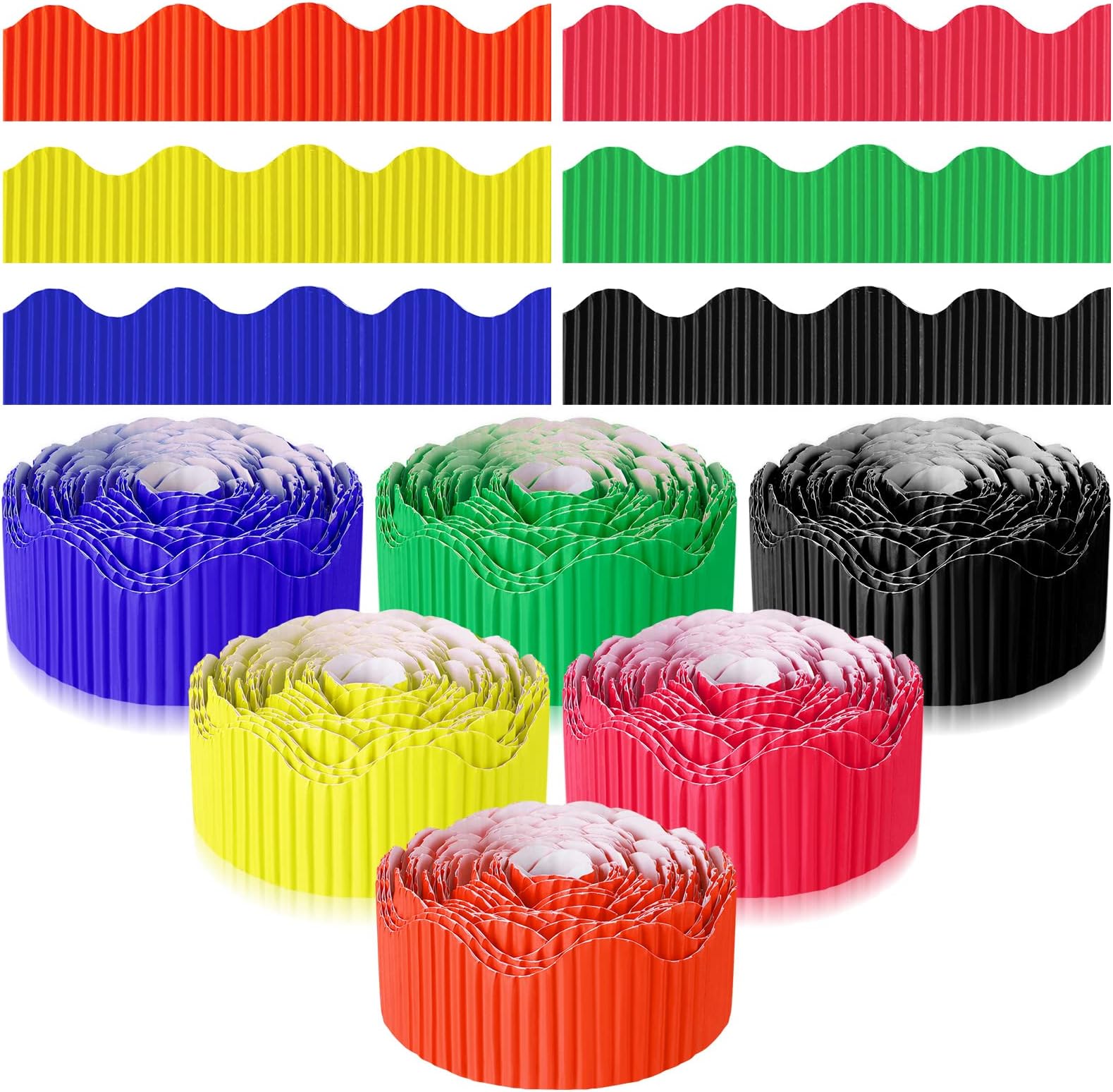 Amazon.com: Sherr 6 Rolls 295ft Scalloped Bulletin Board Borders Die ...