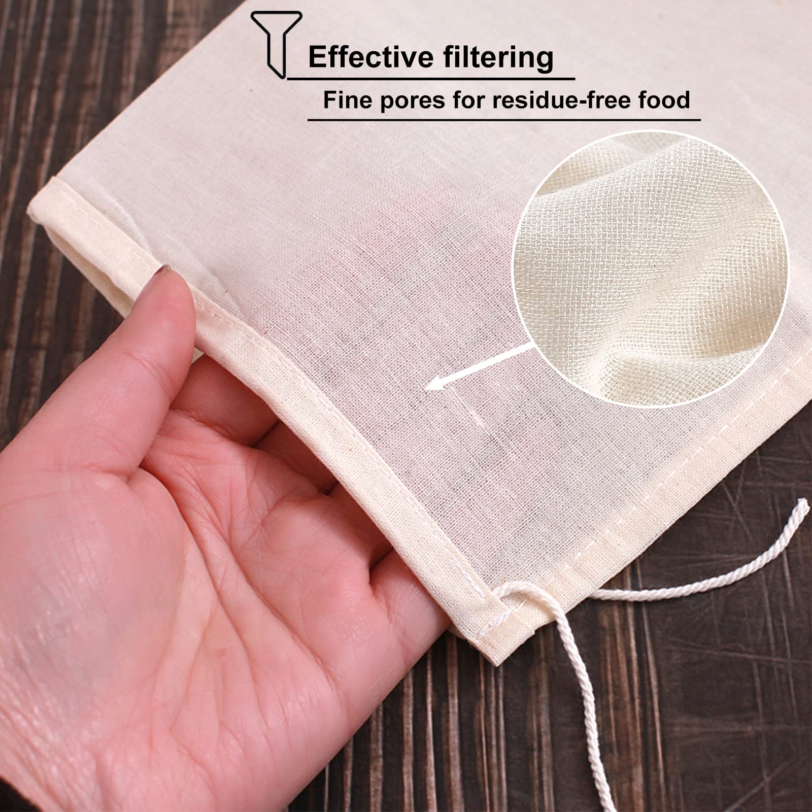 Cheese Cloth Turkey SAVE™ Unbleached Cotton Cheese Cloth & Nut Milk Bag ...