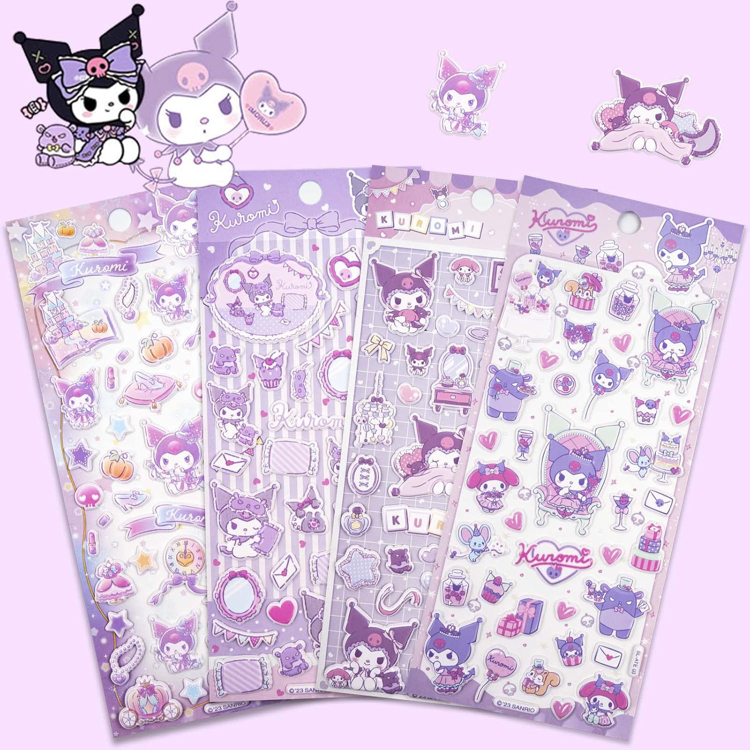 Amazon.com: 3D Cute Puffy Stickers for Kids Stickers, 4 Sheets ...