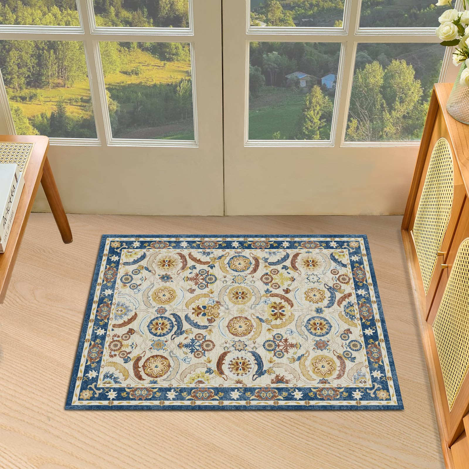 Amazon.com: CWK Boho Washable 2x3 Area Rugs,Non-Slip Floor Carpet,Non ...