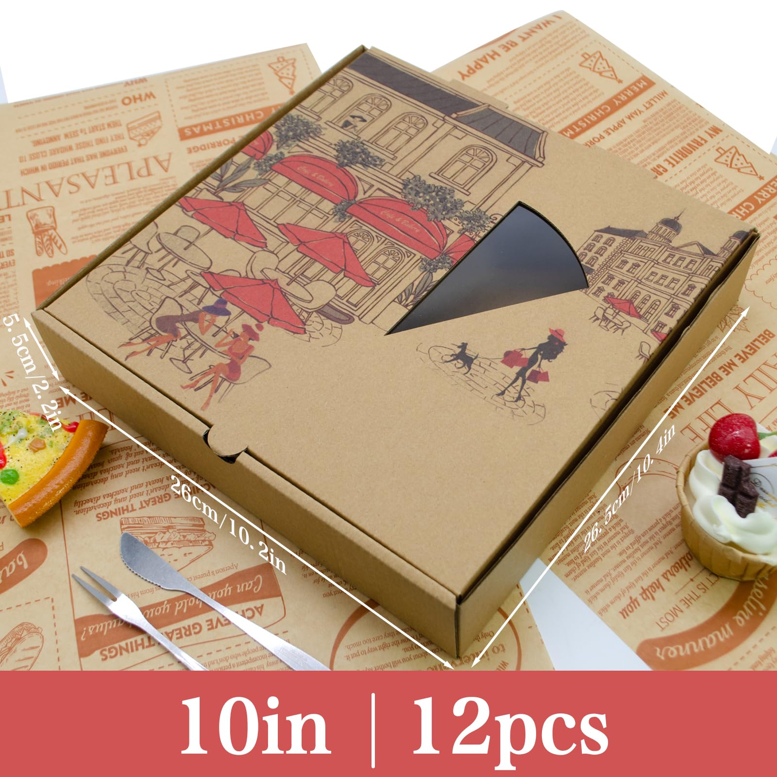Snapklik.com : Ganfaner 12 Pack Treat Boxes Triangular Transparent ...