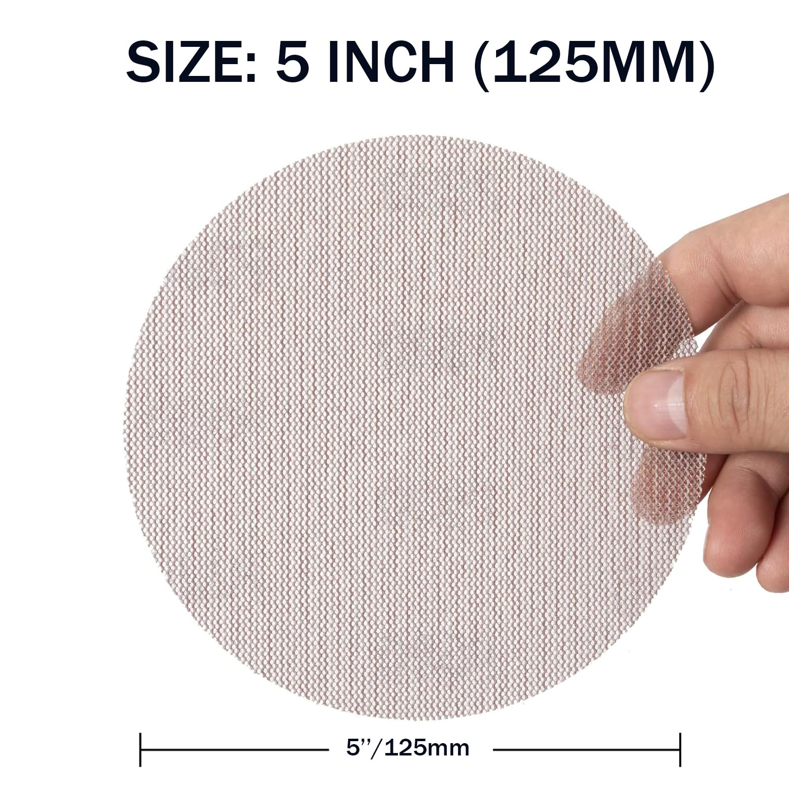 Snapklik.com : 5 Inch Sanding Disc 120 Grit Mesh Abrasive Dust Free ...
