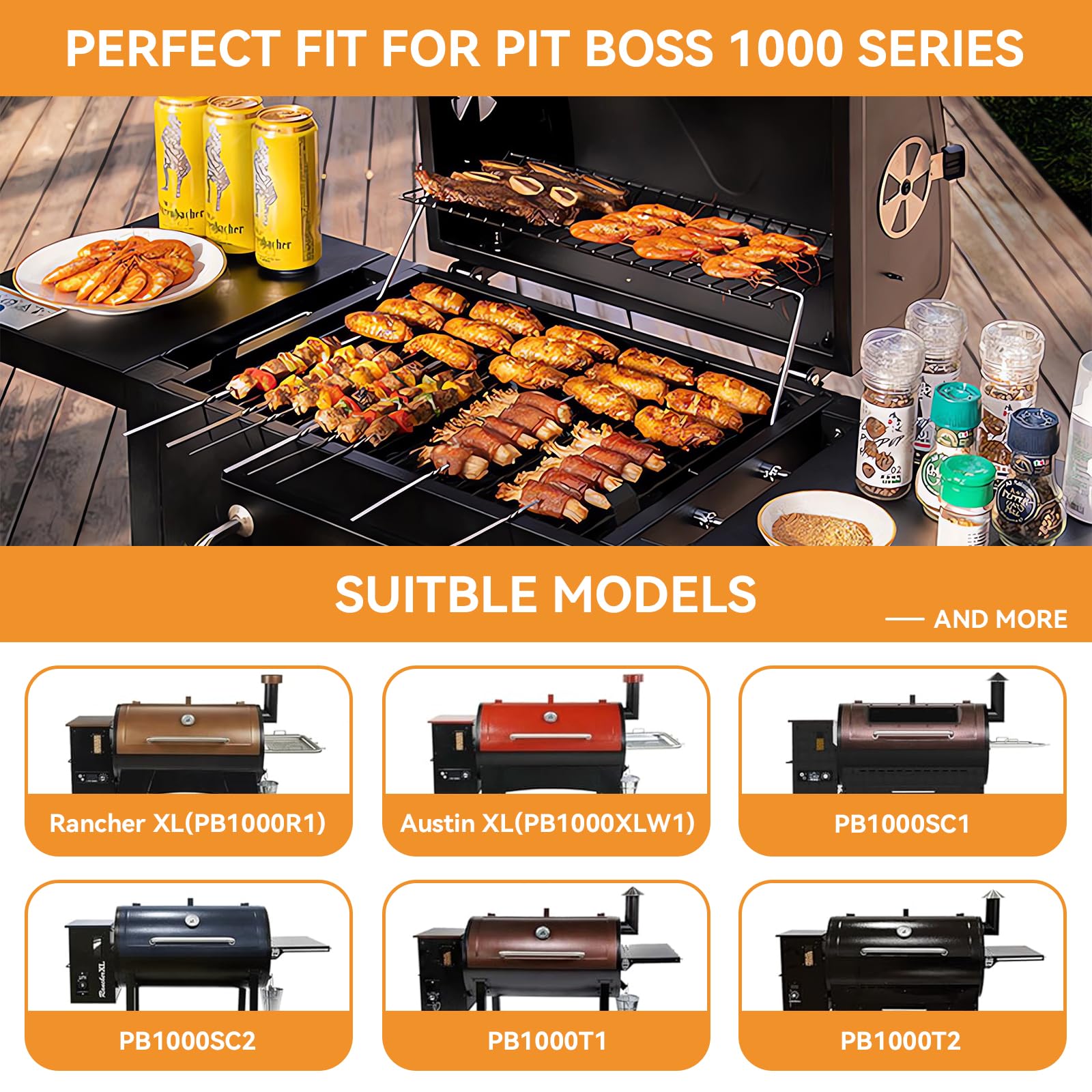 Snapklik.com : Flame Broiler Kit For Pit Boss 1000 Series Pellet Grills ...
