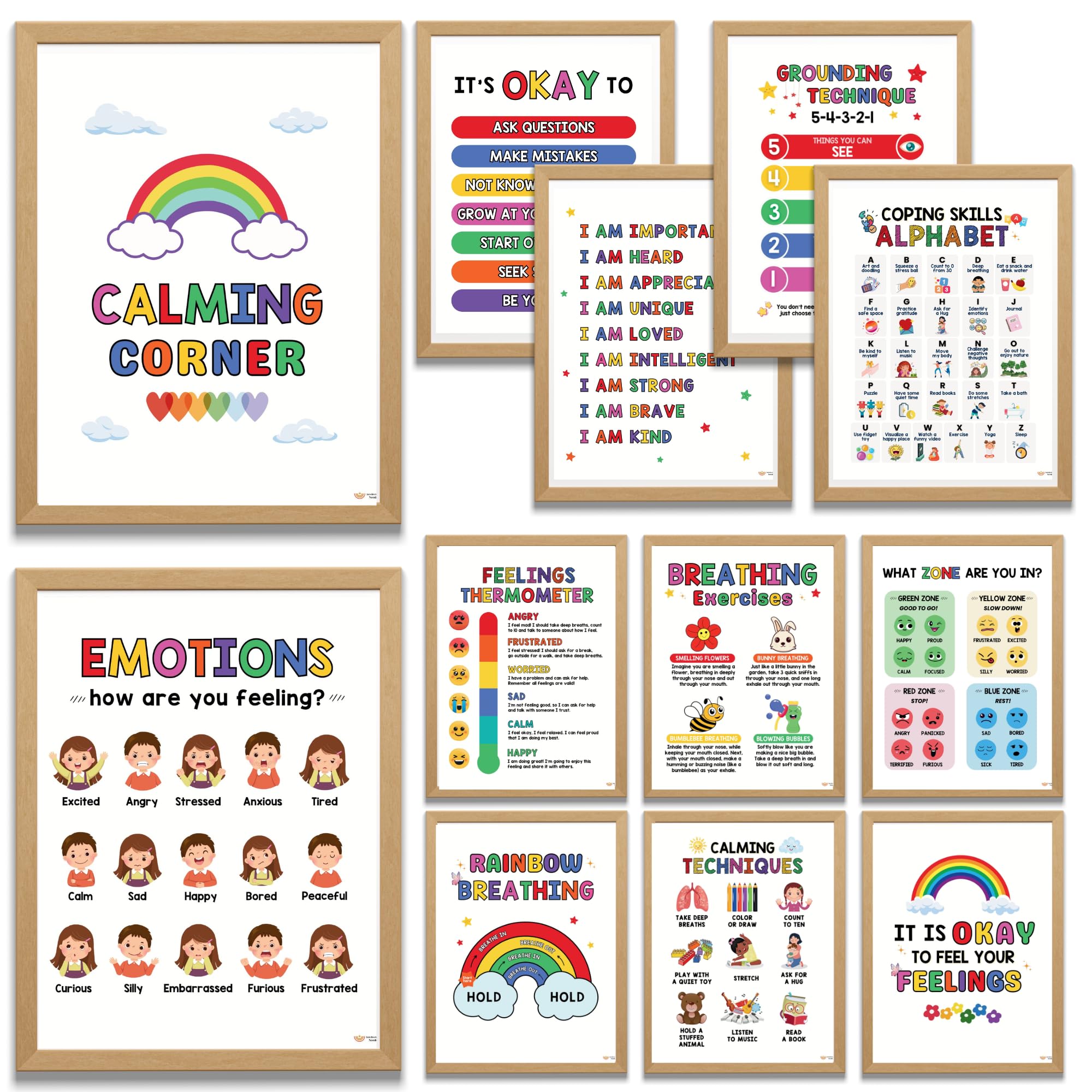 Snapklik.com : 12 Calming Corner Poster Emotions Poster, Calming Corner ...