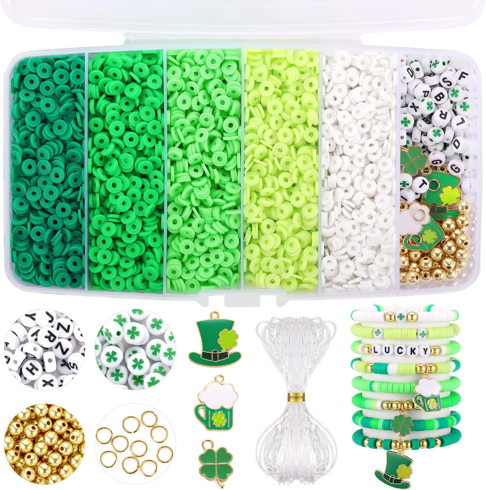 Amazon.com: 1470Pcs Fall Bracelets Beads Kit, Thanksgiving Fall Beads ...
