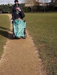 BundleBean - Fleece-Lined Wheelchair Cosy Cover (Grey Elephant) - Adult ...