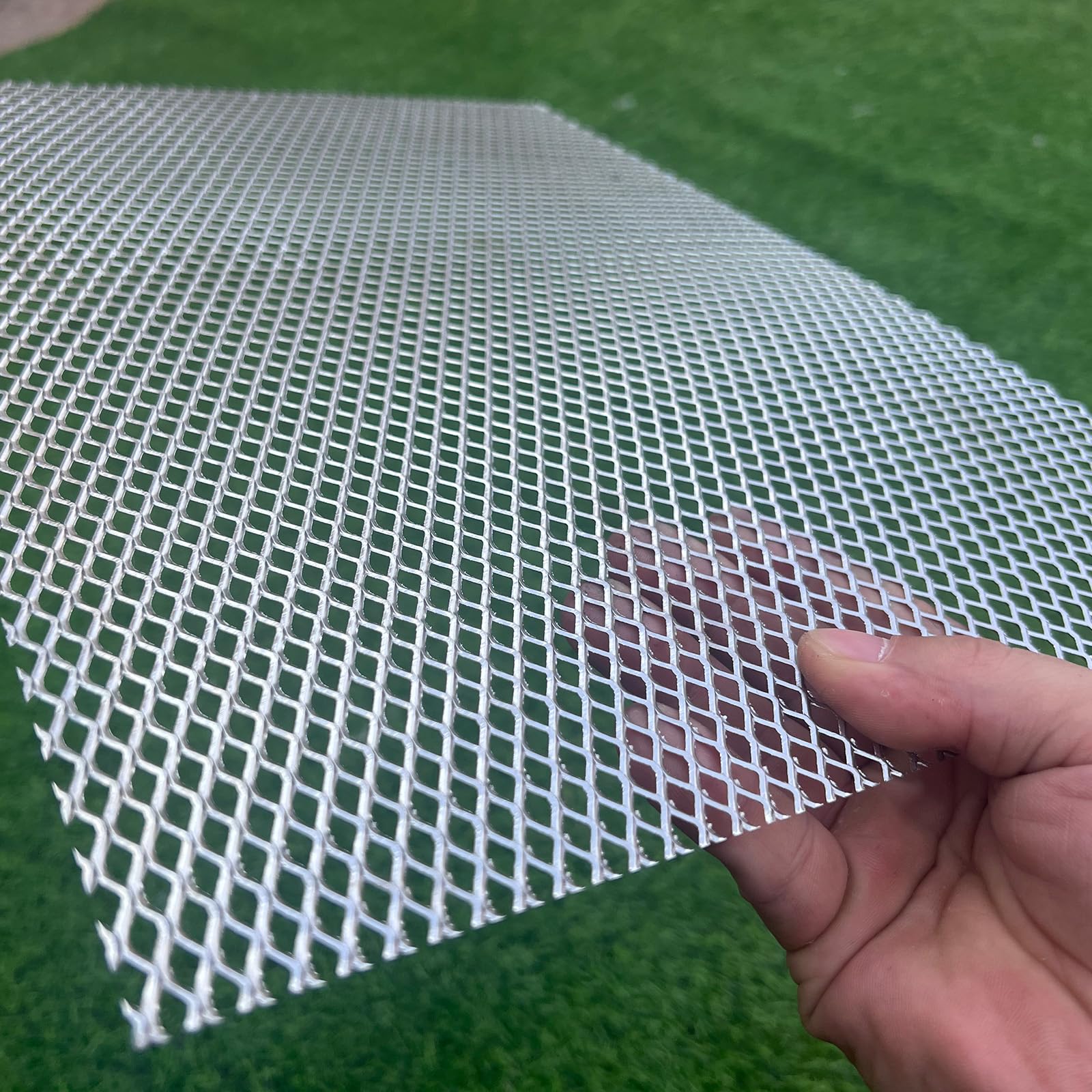 Snapklik.com : 16"x12" Stainless Steel Expanded Metal 19 Gauge 0.2"x0.4 ...