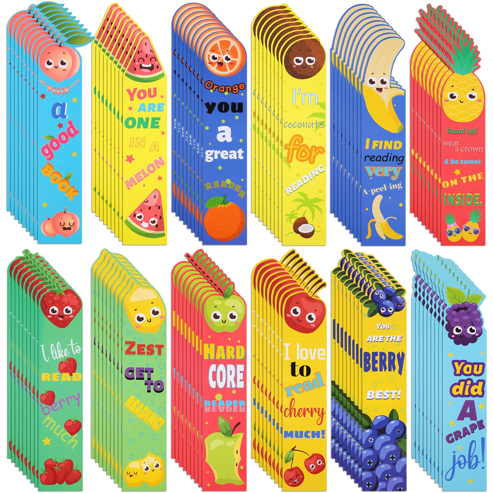 Snapklik.com : Gersoniel 108 Pieces Fruit Scented Bookmarks For Kids ...