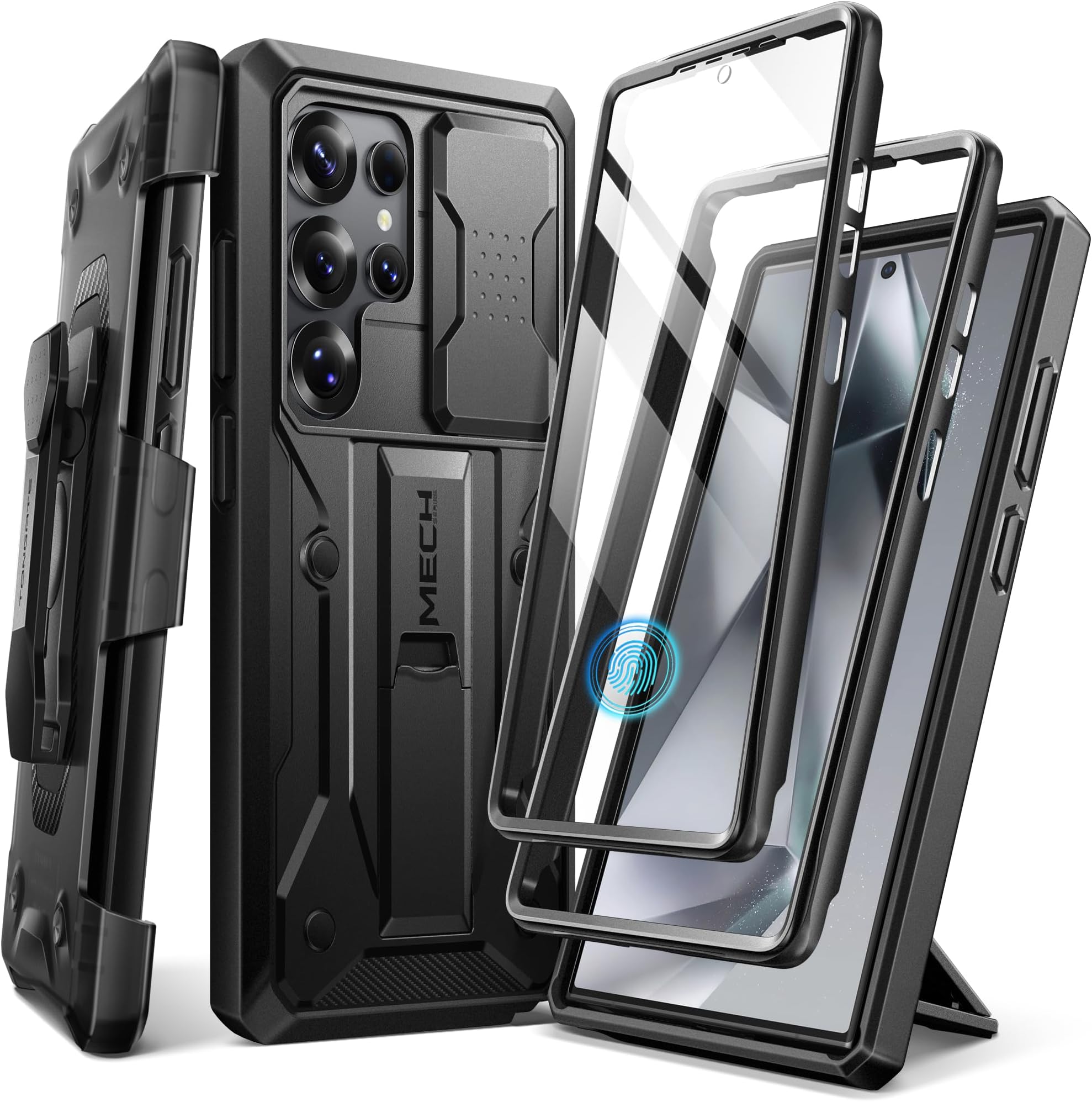 Amazon.com: FNTCASE for Samsung Galaxy S24-Ultra Case: Military Shockproof Protective Phone ...