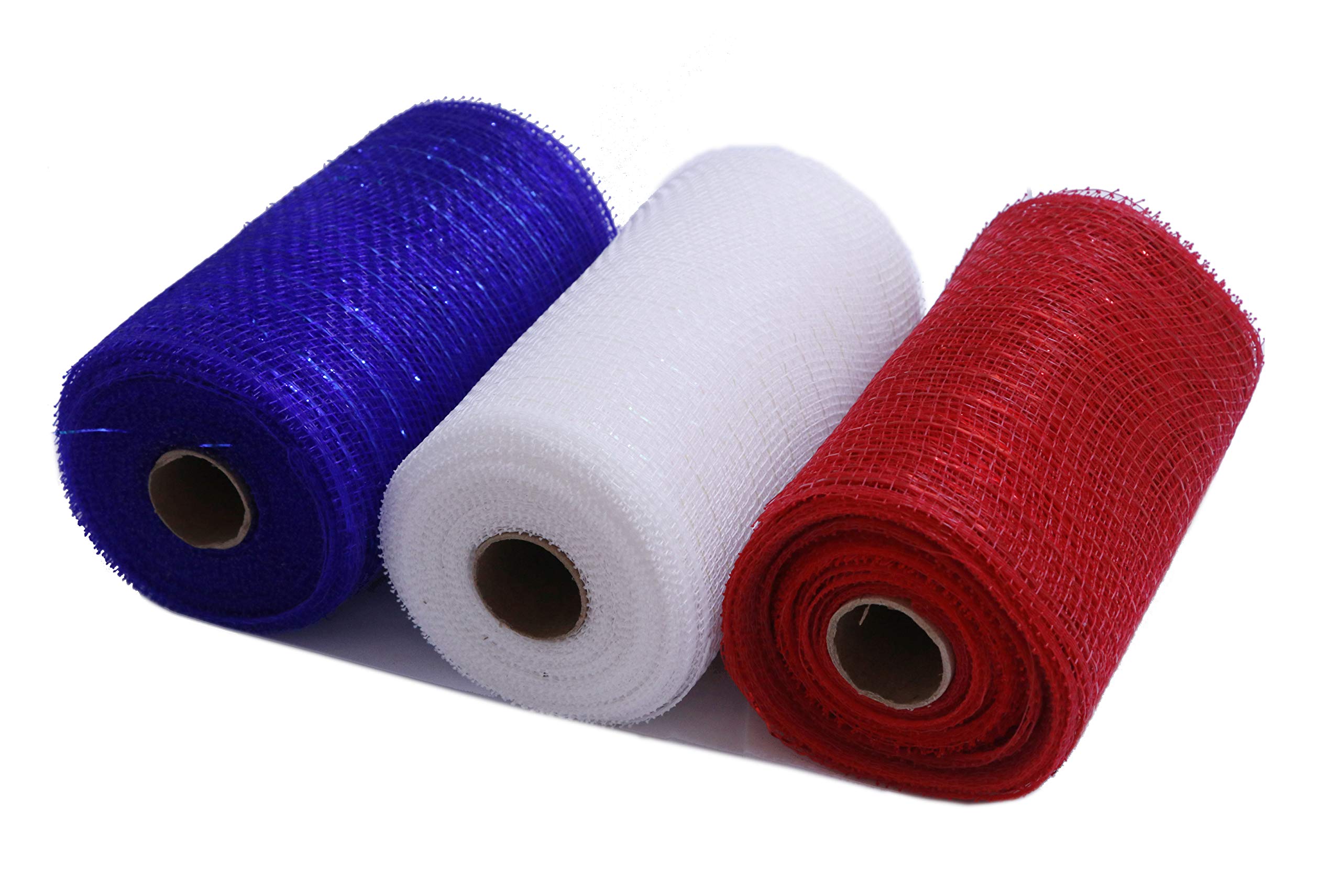 Amazon.com: 6 inch x 30 feet(10 Yards)-YYCRAFT Metallic Poly Mesh ...