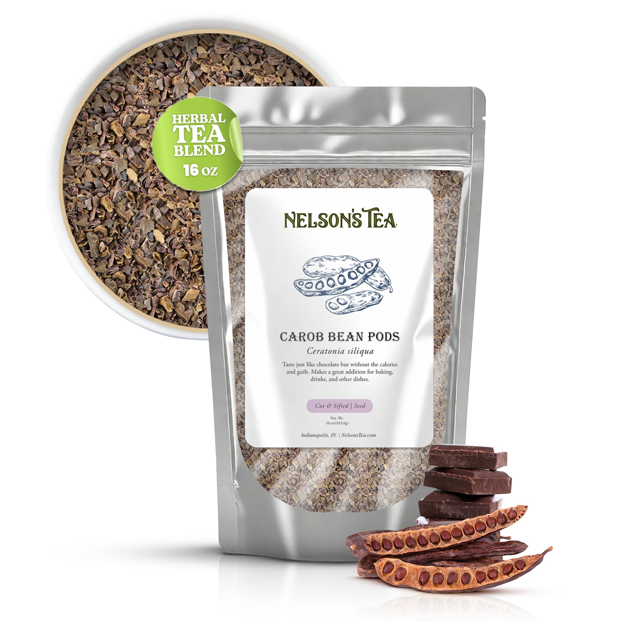 Amazon.com : Nelson's Tea - Carob Bean Pods (16 oz.) : Grocery ...