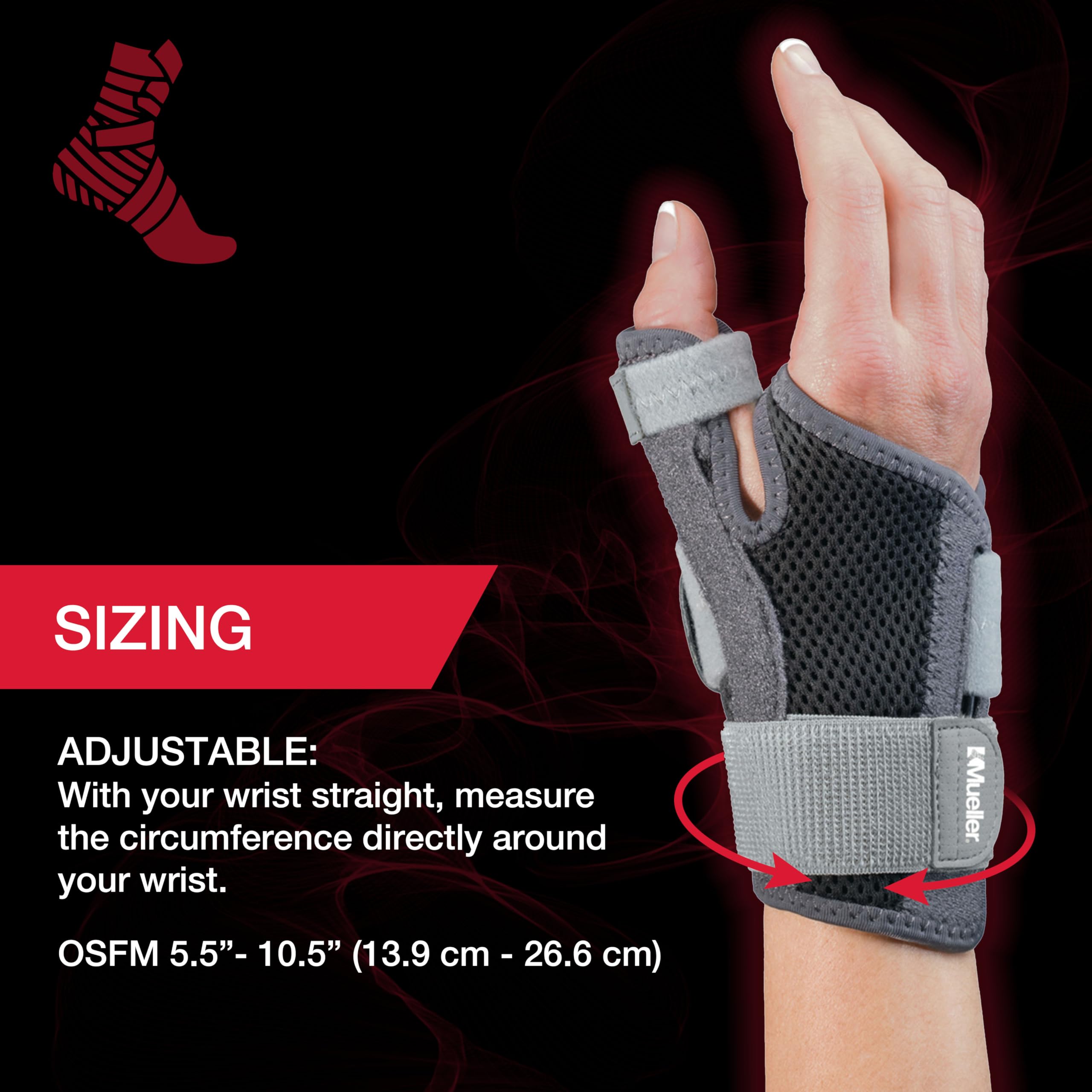 Snapklik.com : Sports Medicine Adjust-to-Fit Thumb Brace, Spica Splint ...