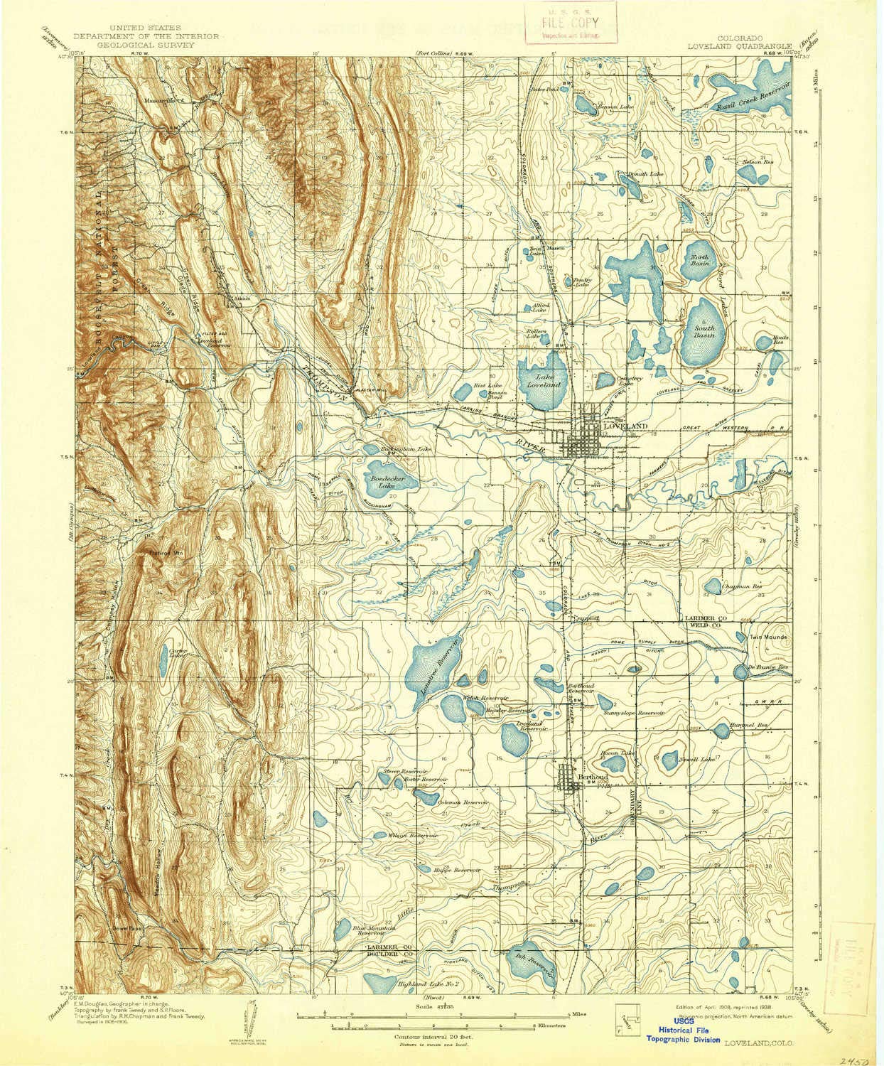 Loveland Colorado Map Map Of Cities In Larimer County, Colorado Topo