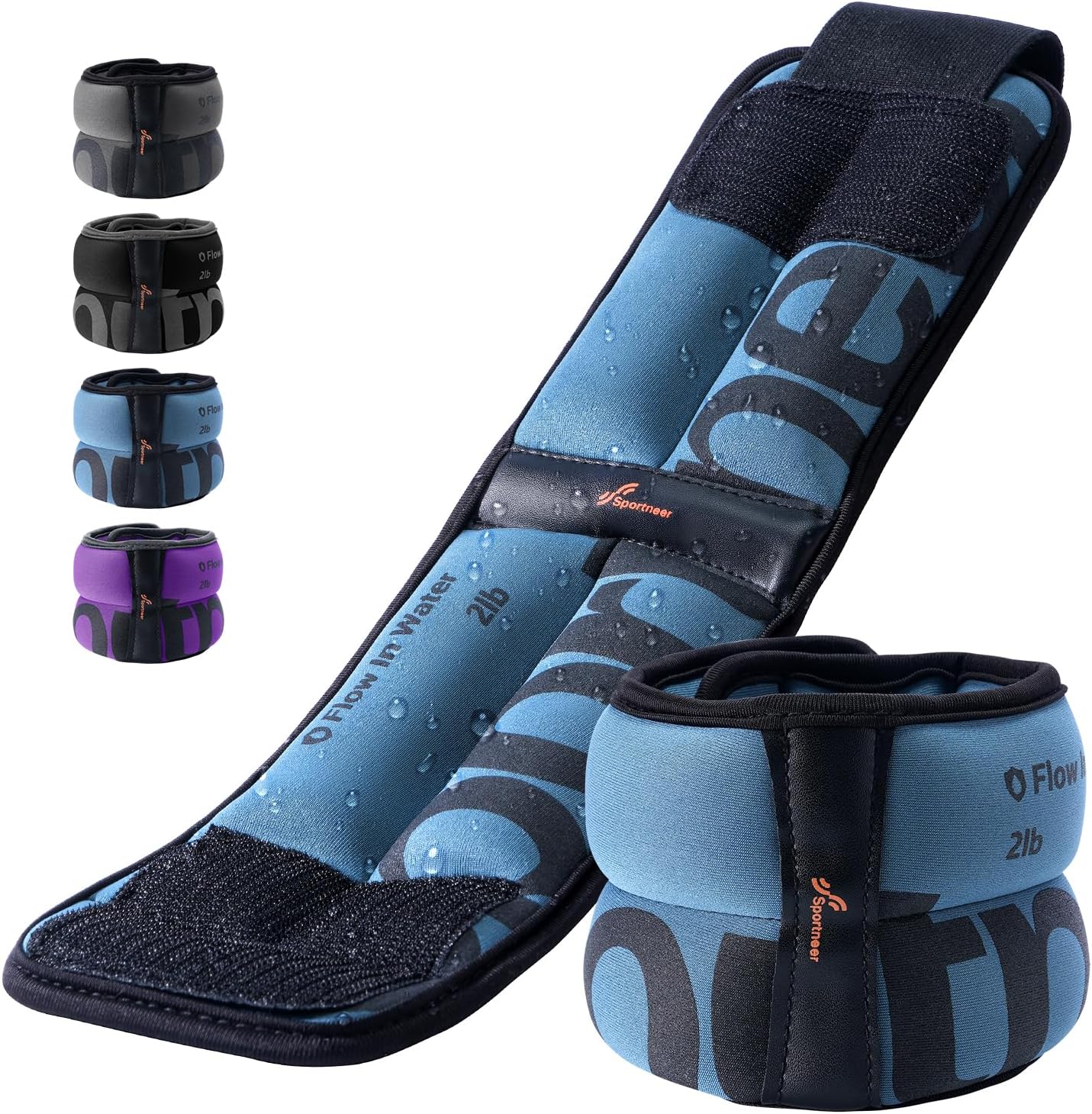 Sportneer Ankle Weights - Leg Weights for Men Women Ergonomic Weighted ...