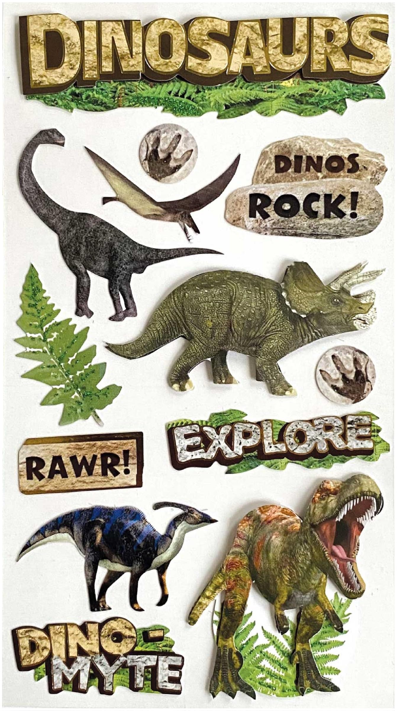 Amazon.com : Paper House Productions Die-Cut Dimensional, Glitter ...