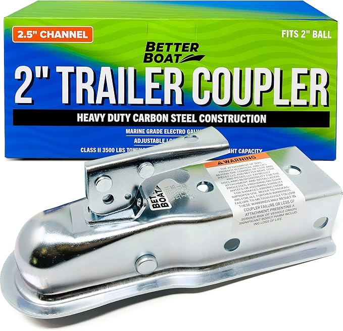 Amazon.com: Trailer Coupler 2 Inch Ball, Compatible with 2.5 Inch ...