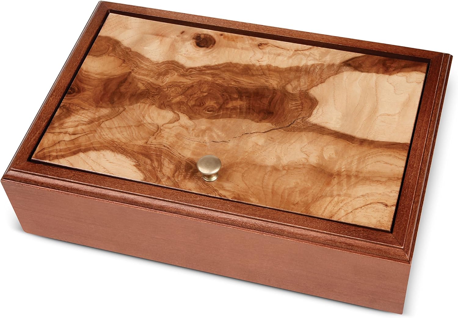 Amazon.com: WE Games Old World Wooden Box with Brass Knob – Walnut ...