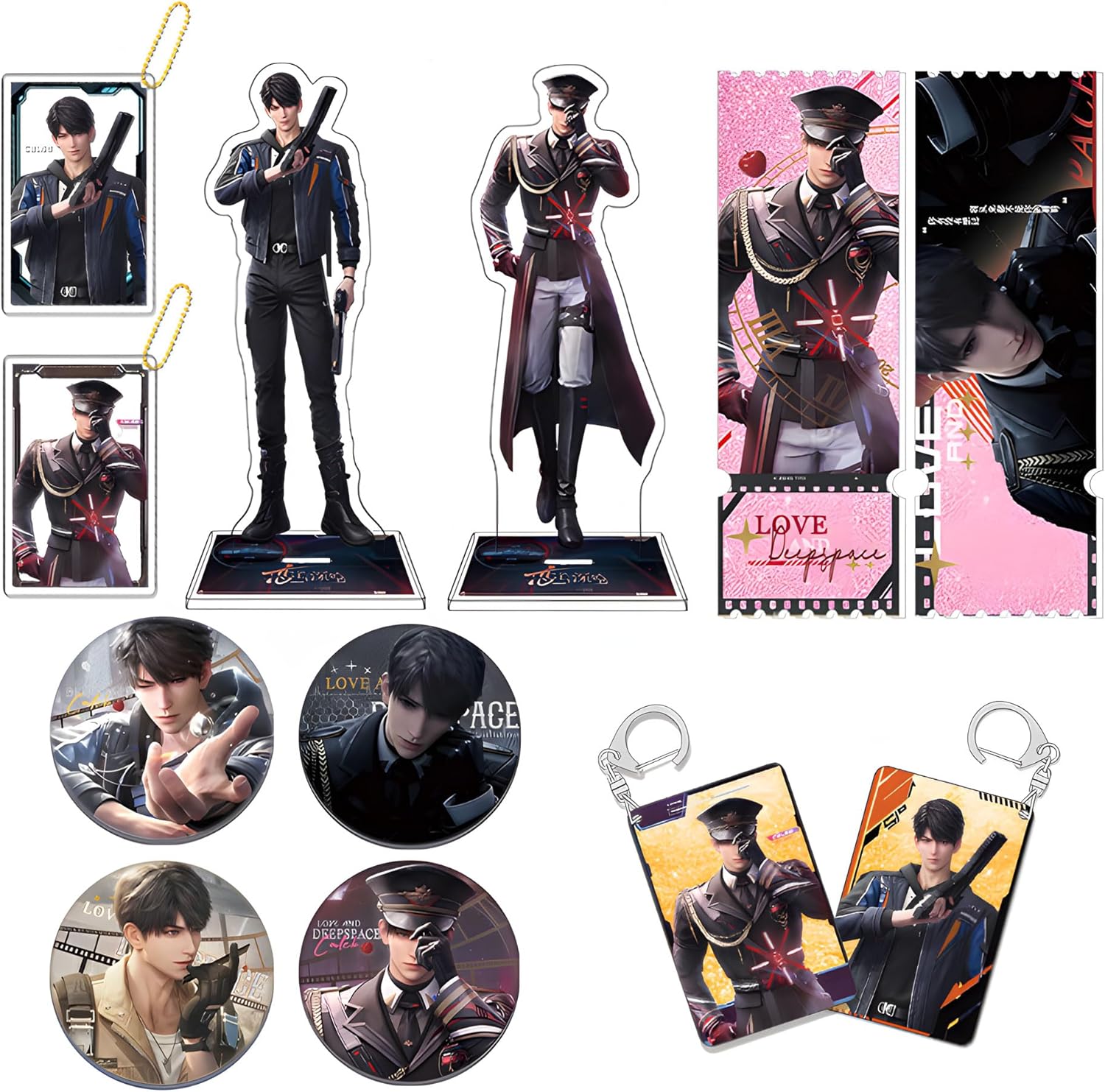 Amazon.com : Love and Deepspace Caleb Acrylic Merch Set, Durable Fan ...