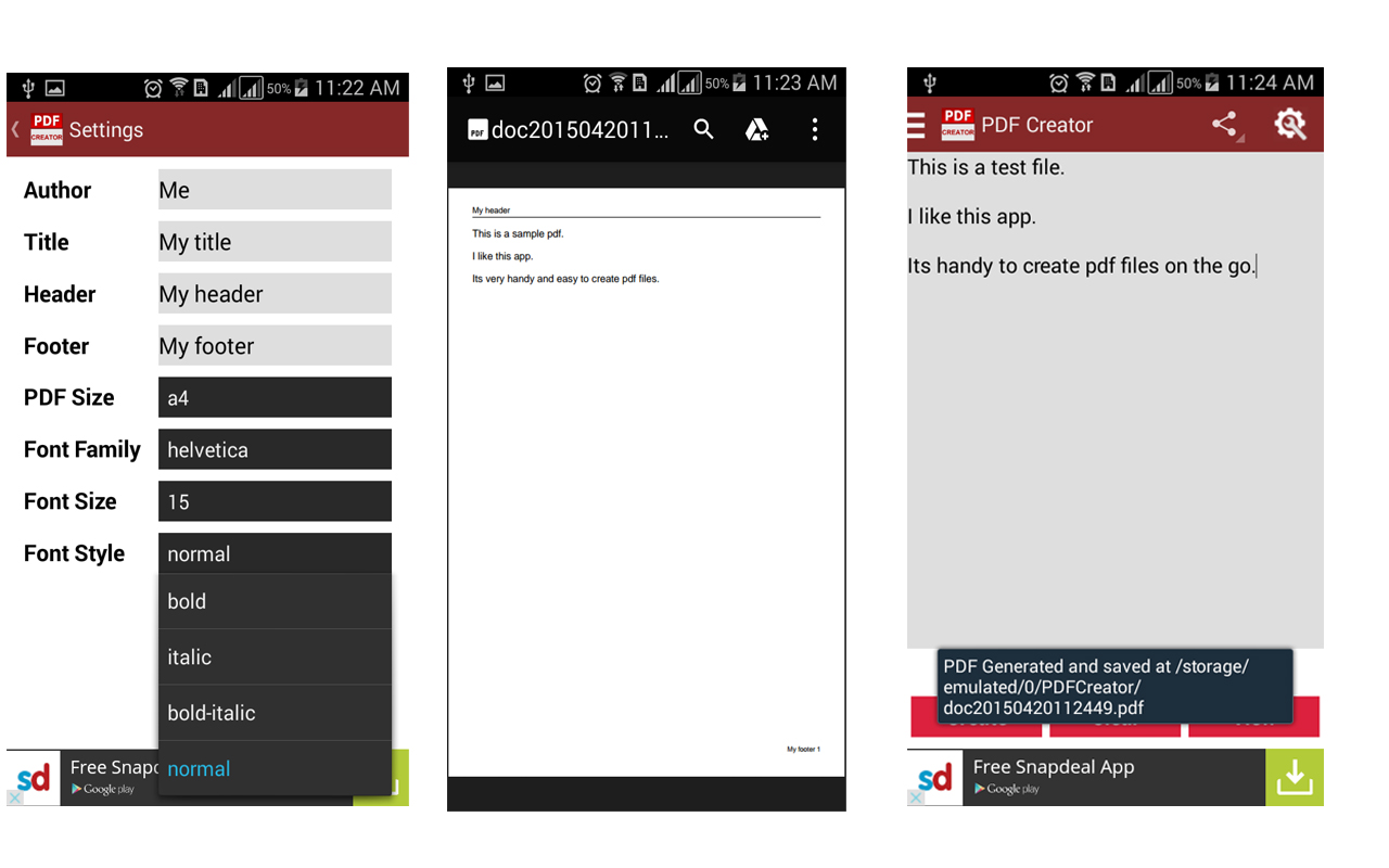 PDF Creator Free Unlimited - App on Amazon Appstore