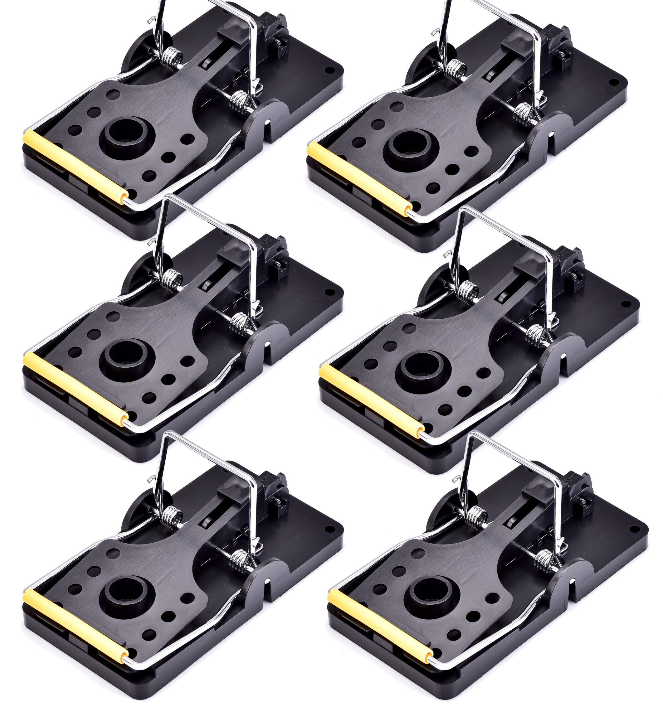 6x MOUSE TRAPS - Spring Snap Trap High Power Sprung Trap Vermin / Pest ...