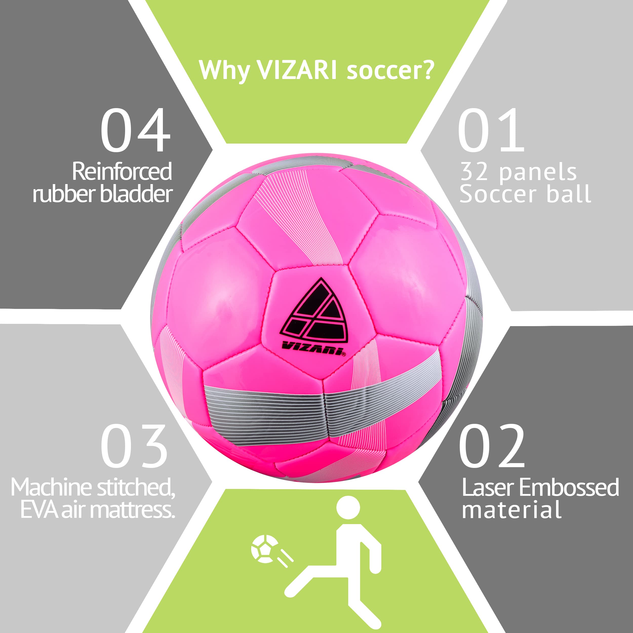 Snapklik.com : Vizari Hydra Soccer Ball - Adults & Kids Soccer Ball Eye ...