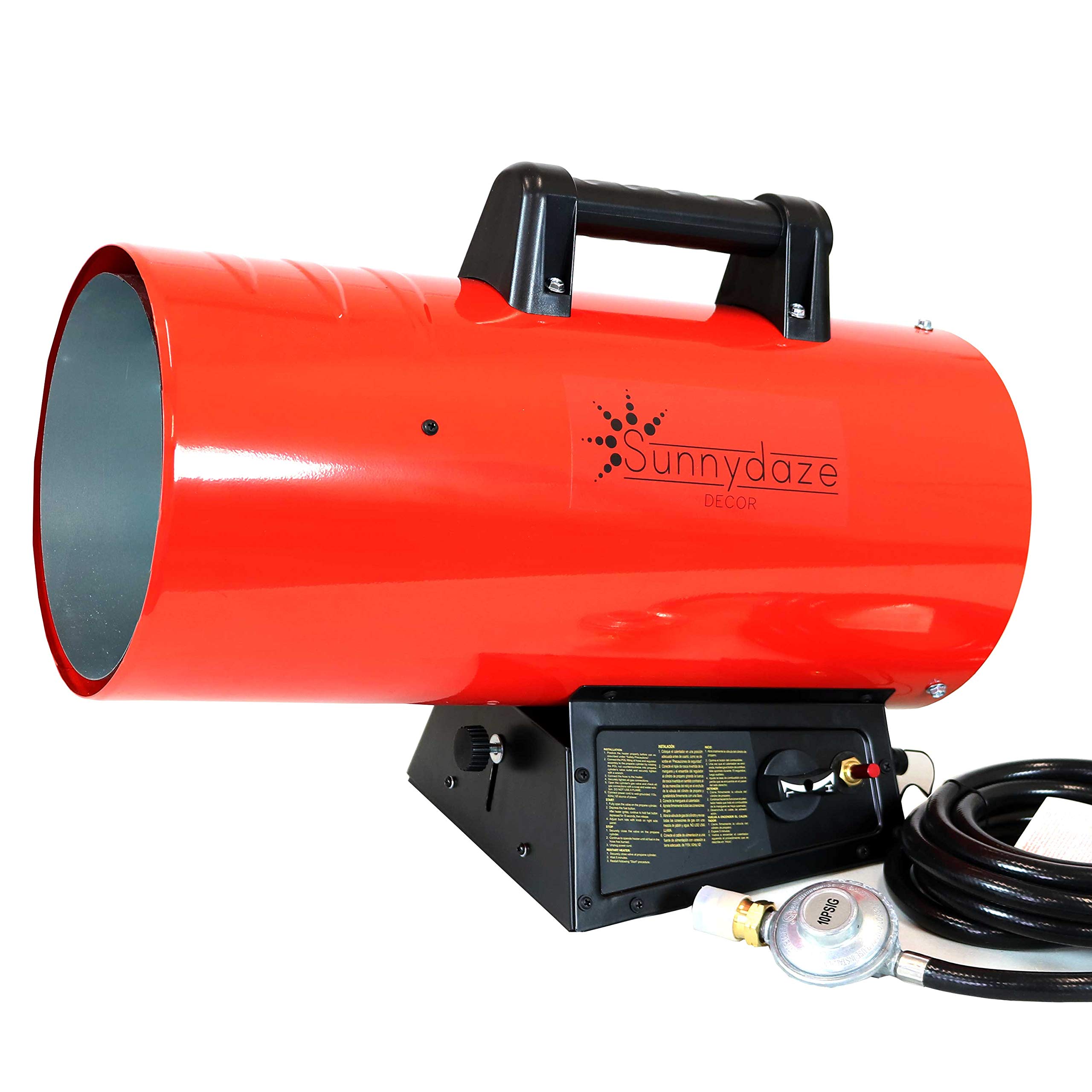 Buy Sunnydaze 85 000 BTU Forced Air Propane Heater Portable Heat For